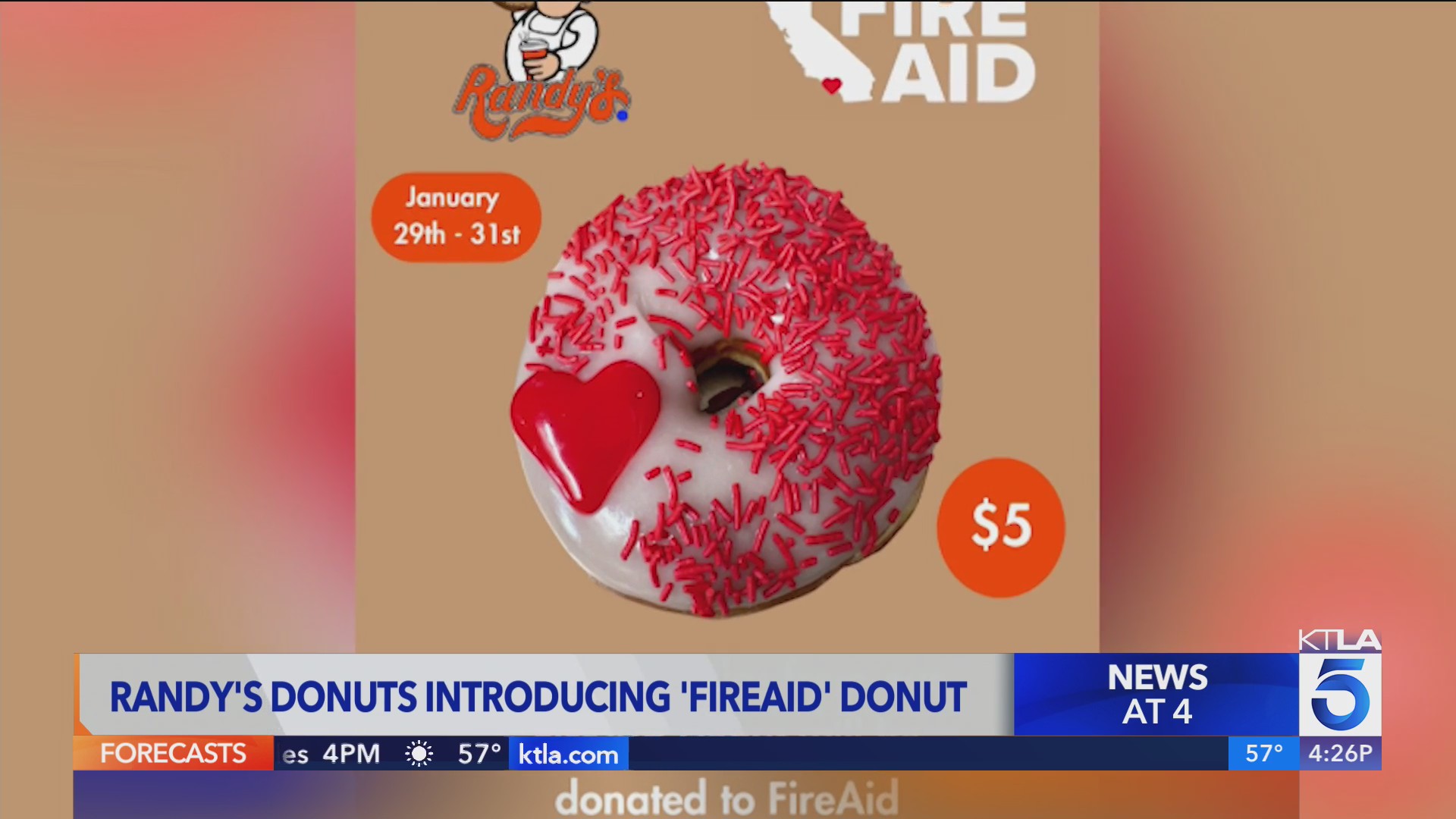 Iconic L.A. donut chain introducing FireAid Donut – KTLA