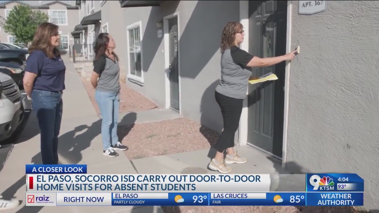 2 major El Paso school districts reach out to absent students – KTSM 9 News