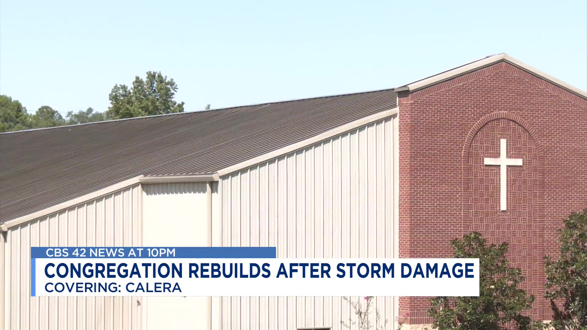 Calera Baptist Church reopens after tornado damage in March – WKRG News 5