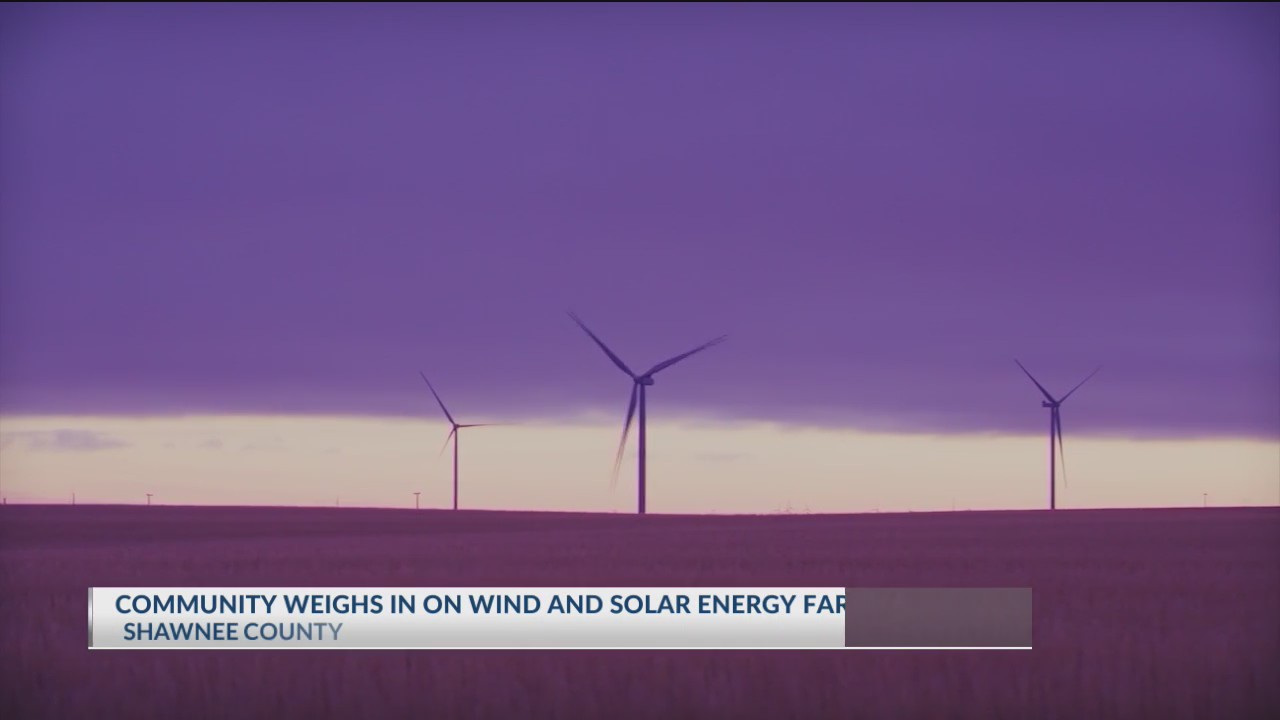 Officials discuss wind and solar energy farms in Shawnee County – KSNT ...