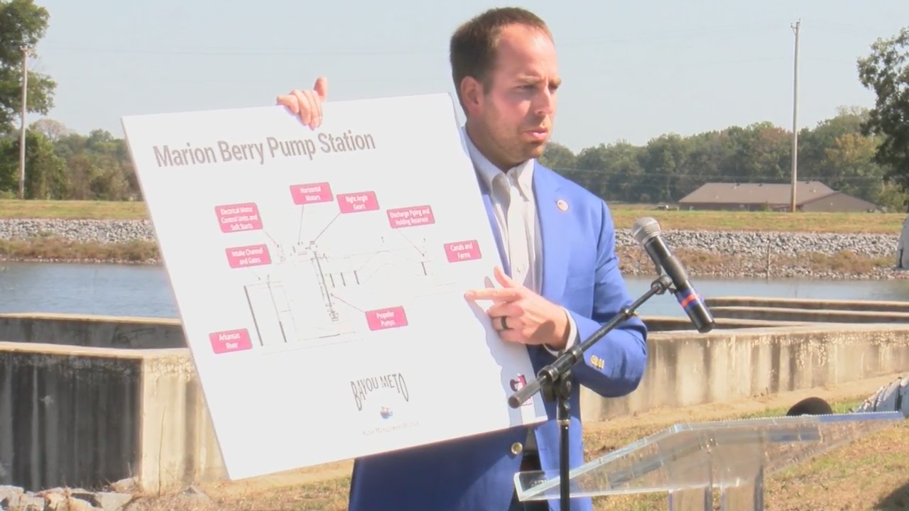 Bayou Meto project station gets first pump – KLRT – FOX16.com