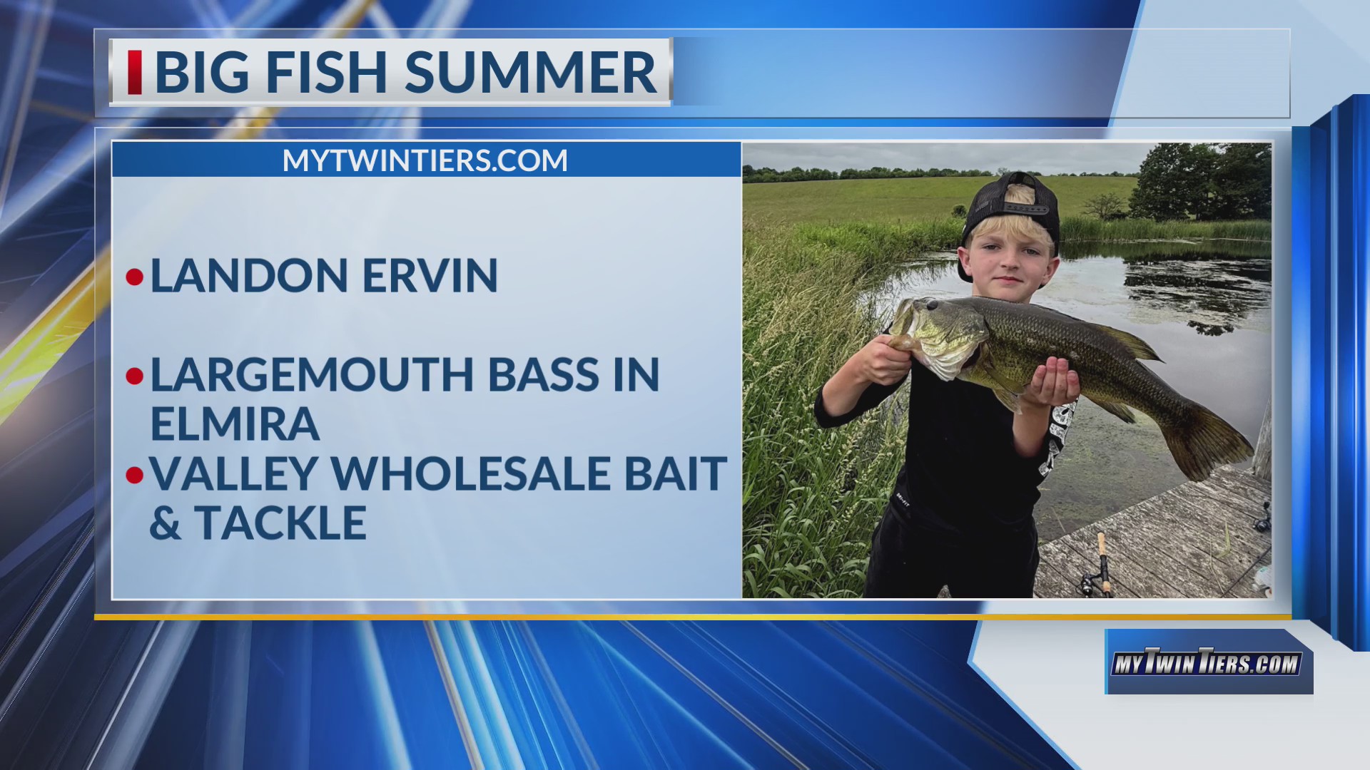 Big Fish Summer – Landon Ervin’s largemouth bass in Elmira – WETM ...
