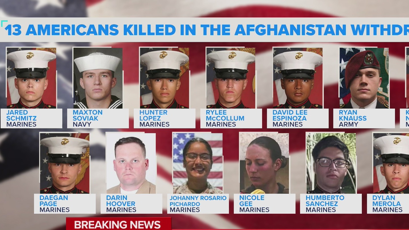 13 troops killed during Afghanistan withdrawal honored with ...