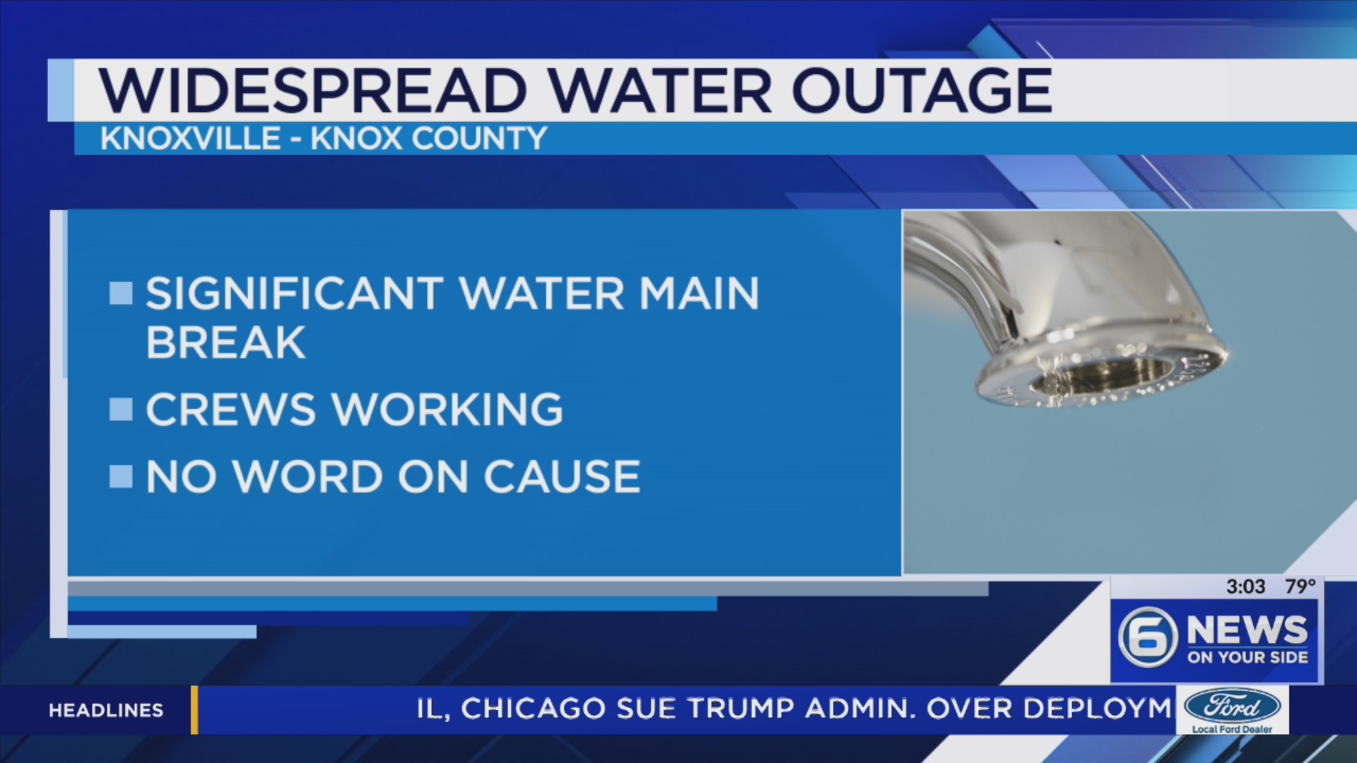 Water service disruption reported around South, Downtown Knoxville ...