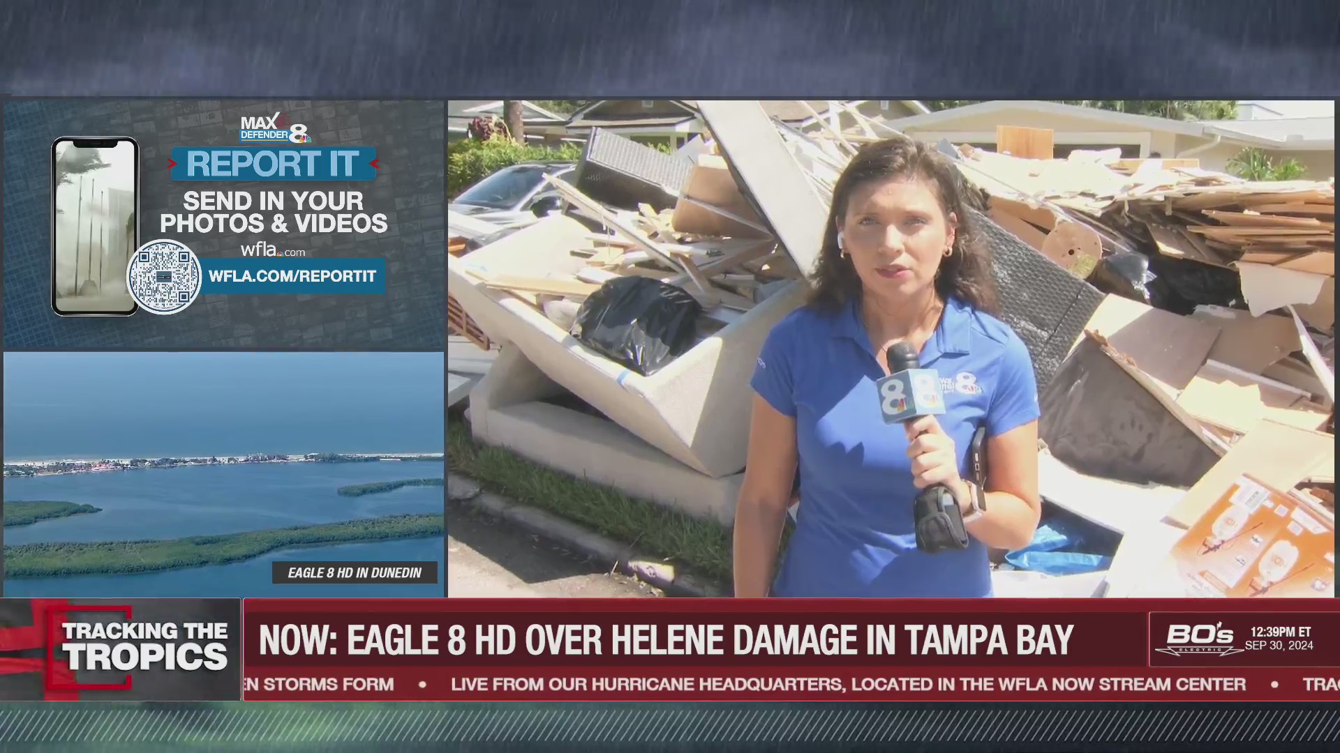 Eagle8 HD looks at Helene damage in Clearwater Beach – WFLA