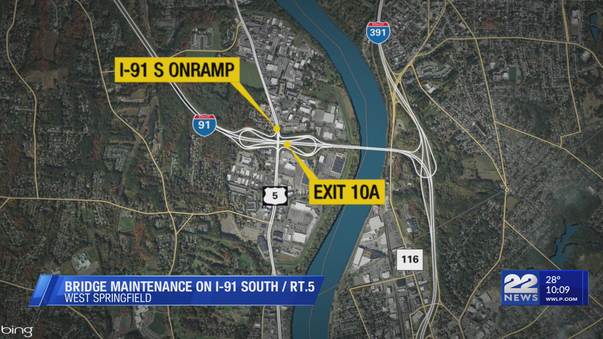 Ramp closures on I-91 in West Springfield – WWLP