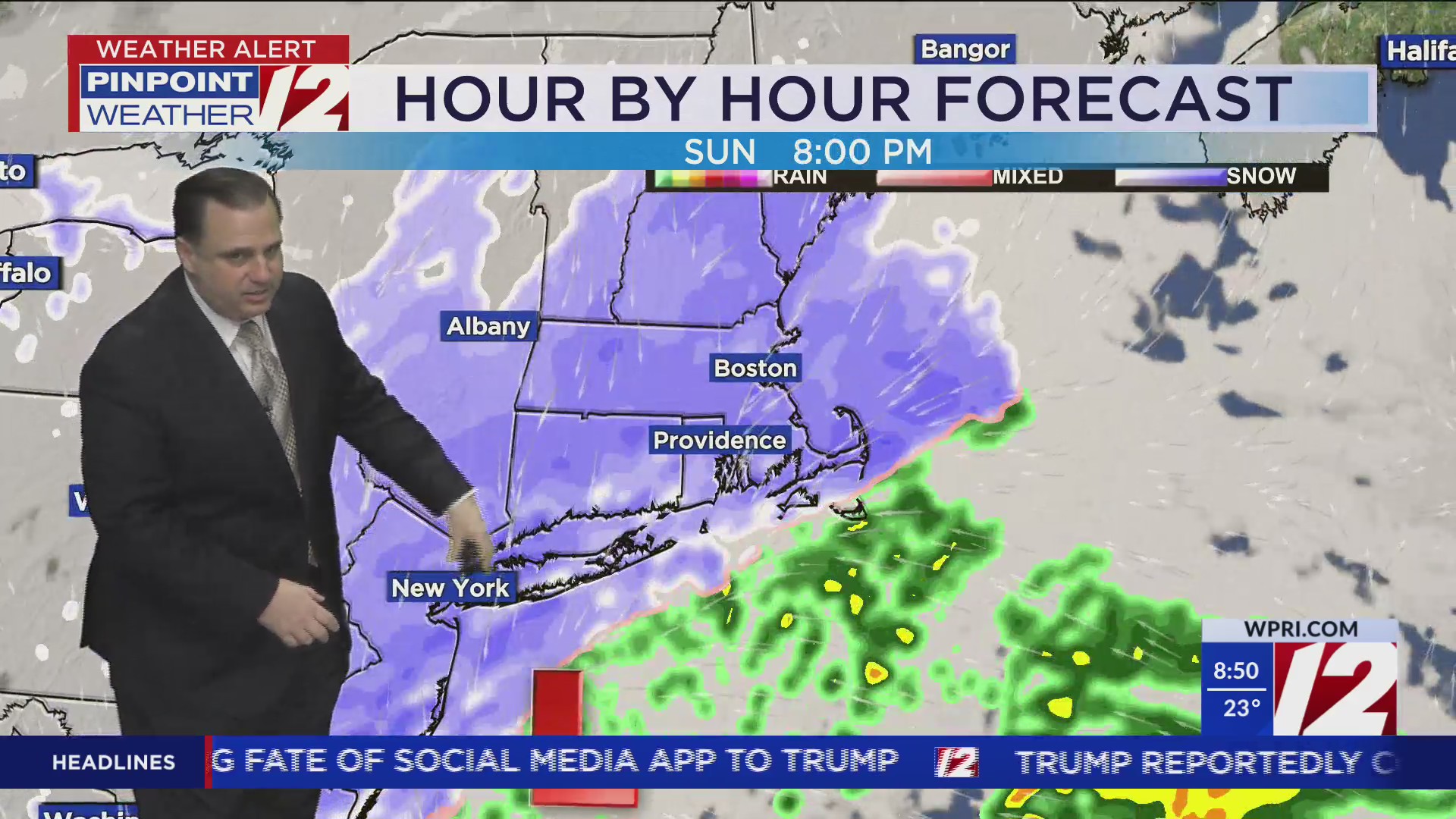 WPRI 12 Weather Forecast for 1/17/25: Rain and then some snow this ...
