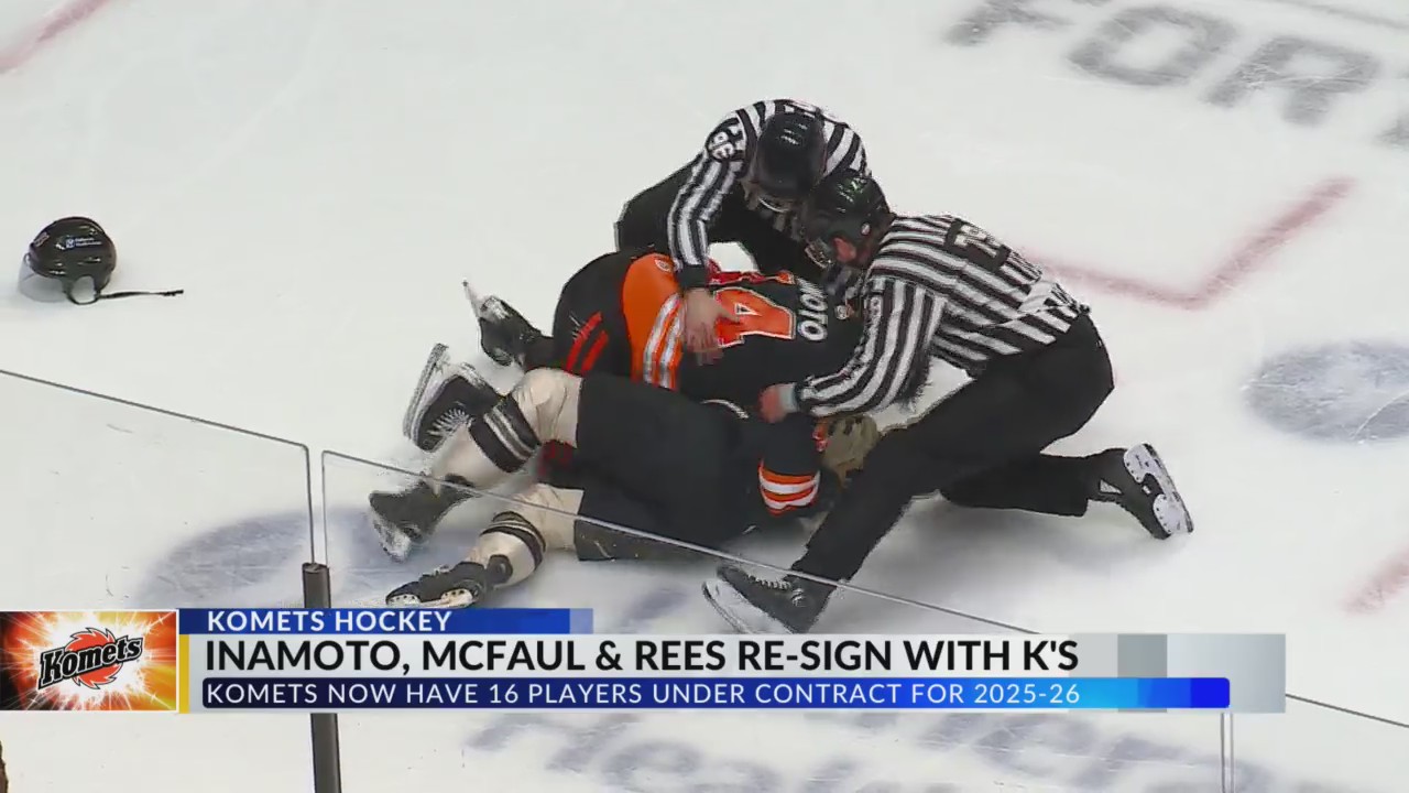 Komets re-sign three defensemen in Tyler Inamoto, Dustyn McFaul, and ...