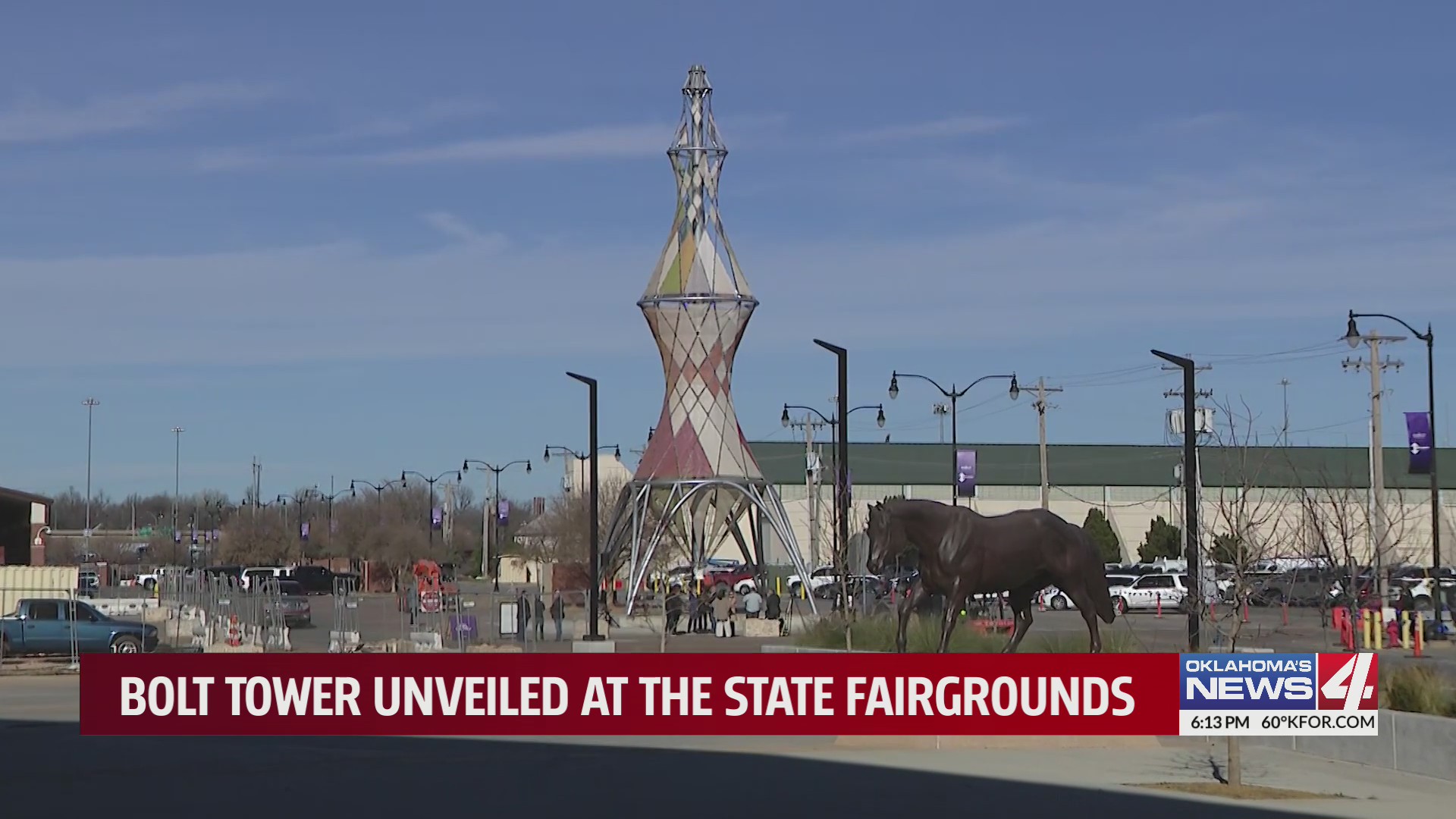 Bolt Tower unveiled at the State Fairgrounds – KFOR.com Oklahoma City