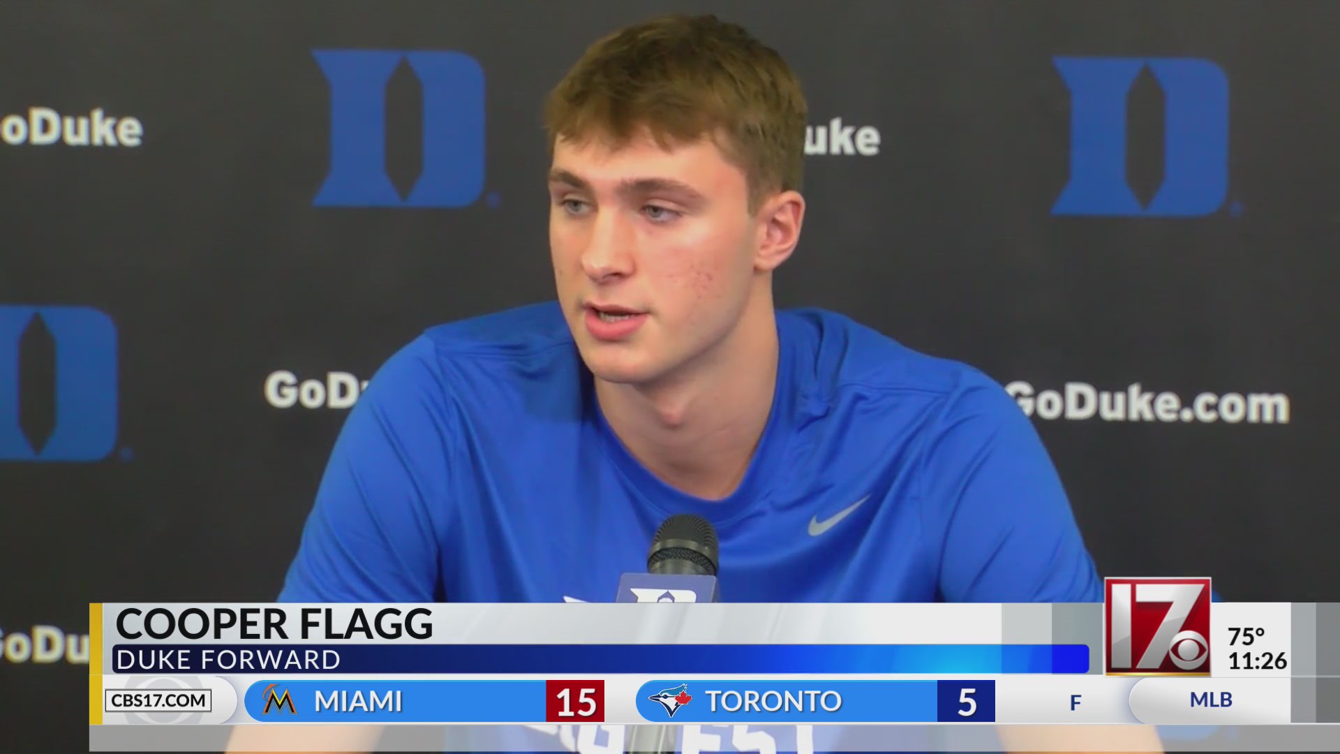 Duke phenom Cooper Flagg taking preseason hype in stride – CBS17.com