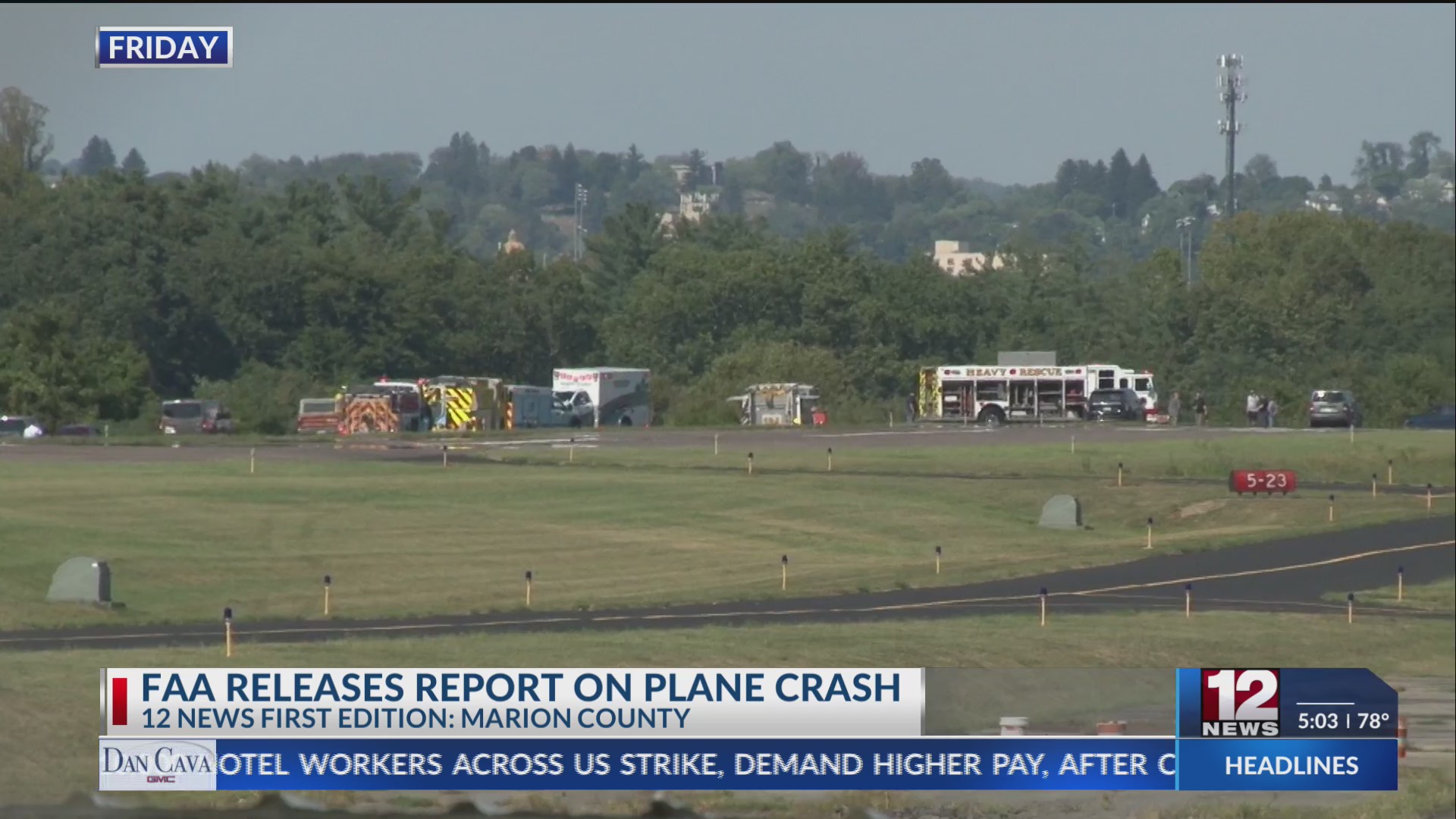 FAA: Plane crashed off end of runway at Fairmont Airport – WBOY.com