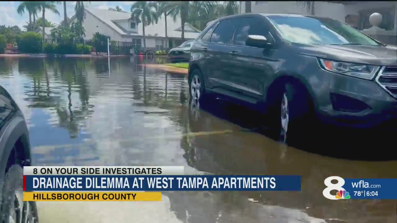 Drainage dilemma in a West Tampa Apartment complex prompting neighbors ...