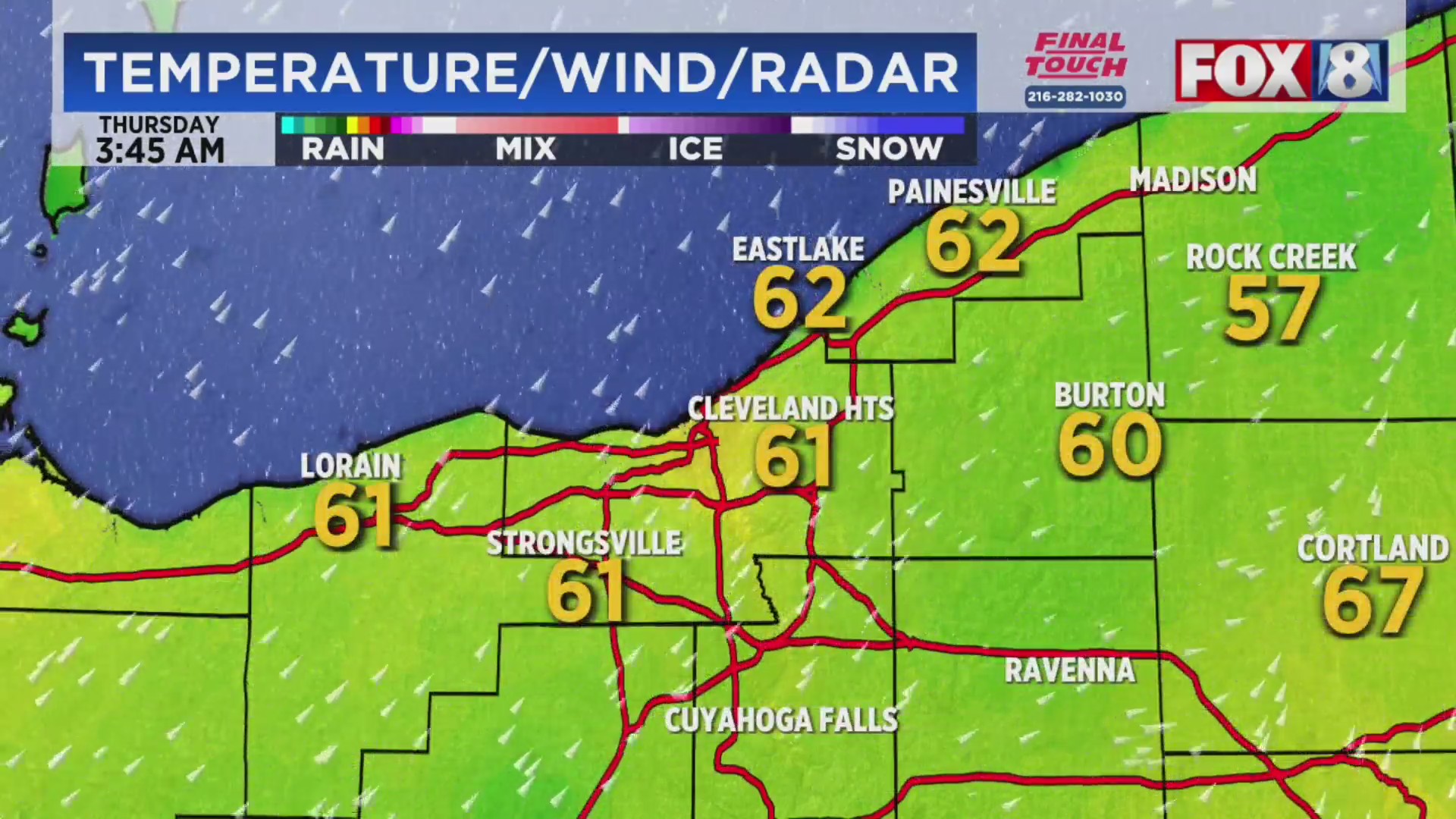 Severe weather moving out — but, plenty of rain still ahead – Fox 8 ...