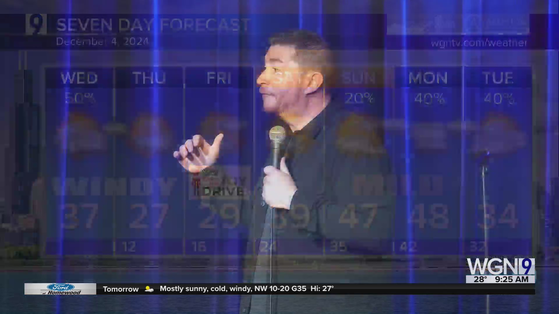 Comedian Jim Flannigan brings the big laughs in his morning news debut ...