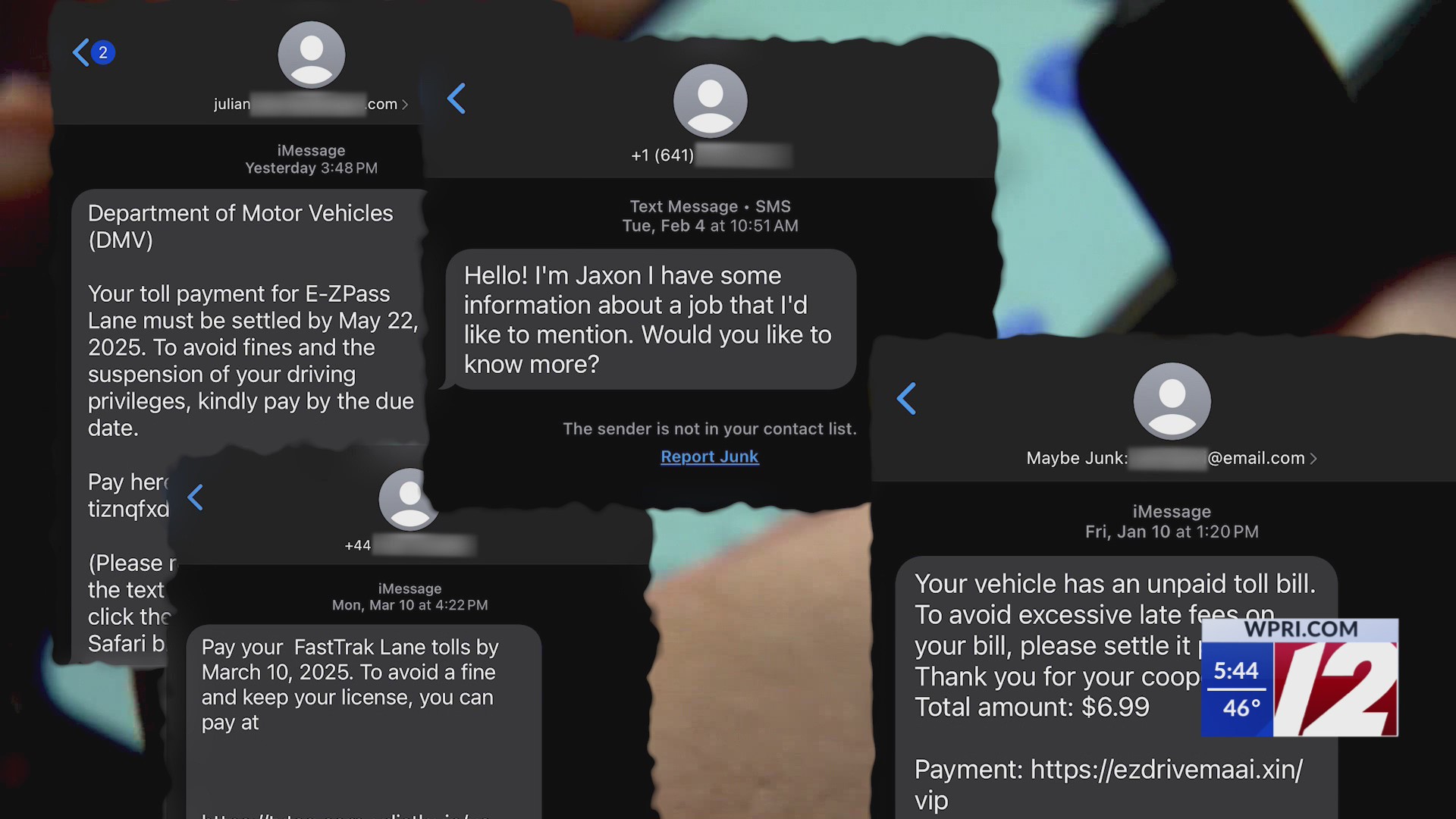 Scammers target drivers with fake DMV text messages – WPRI.com