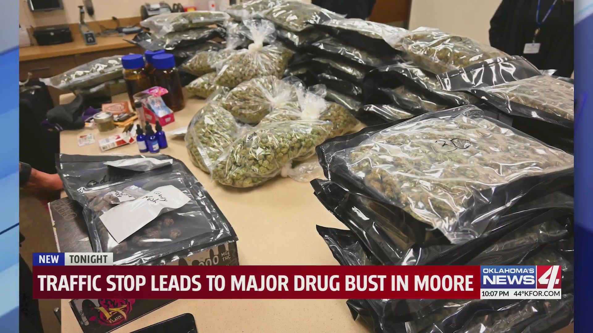 Traffic stop leads to major drug bust in Moore – KFOR.com Oklahoma City