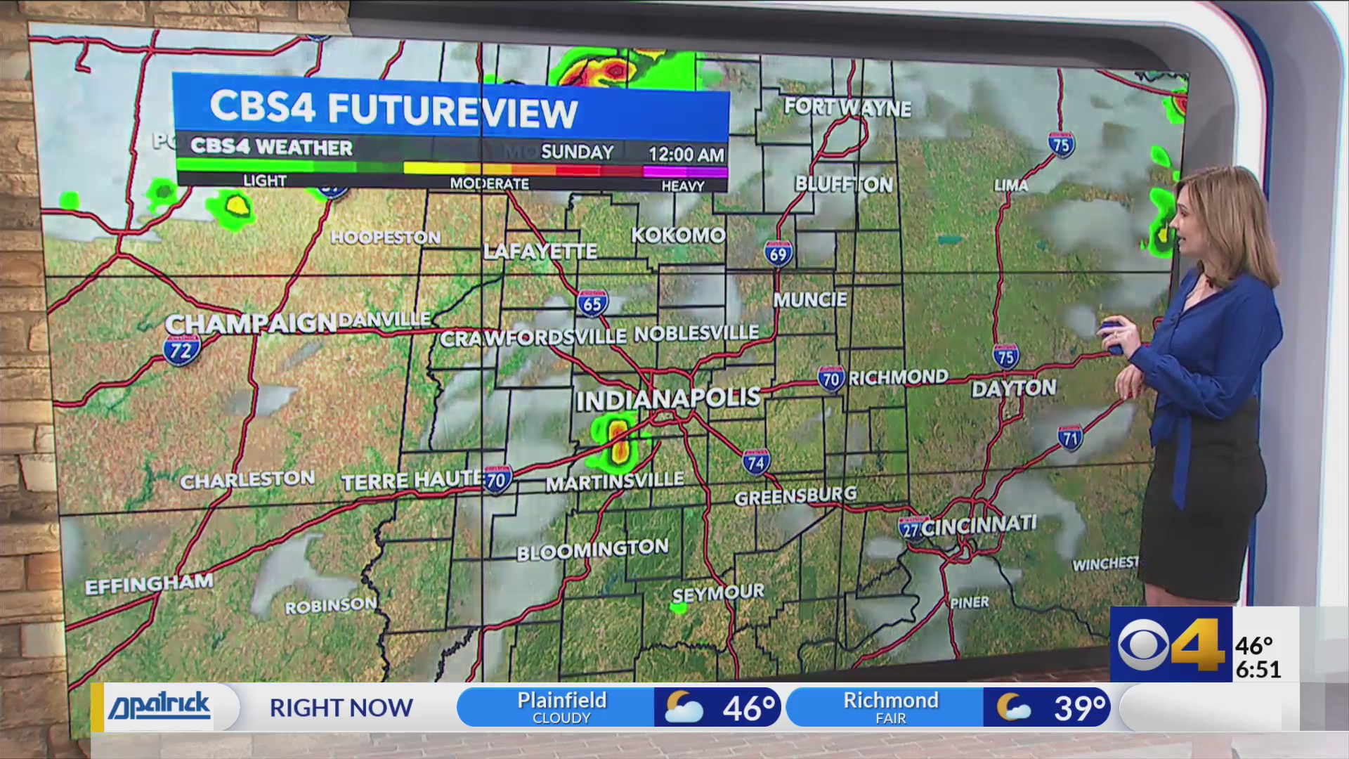 Strong warming into the weekend; a few showers and storms – WTTV CBS4Indy
