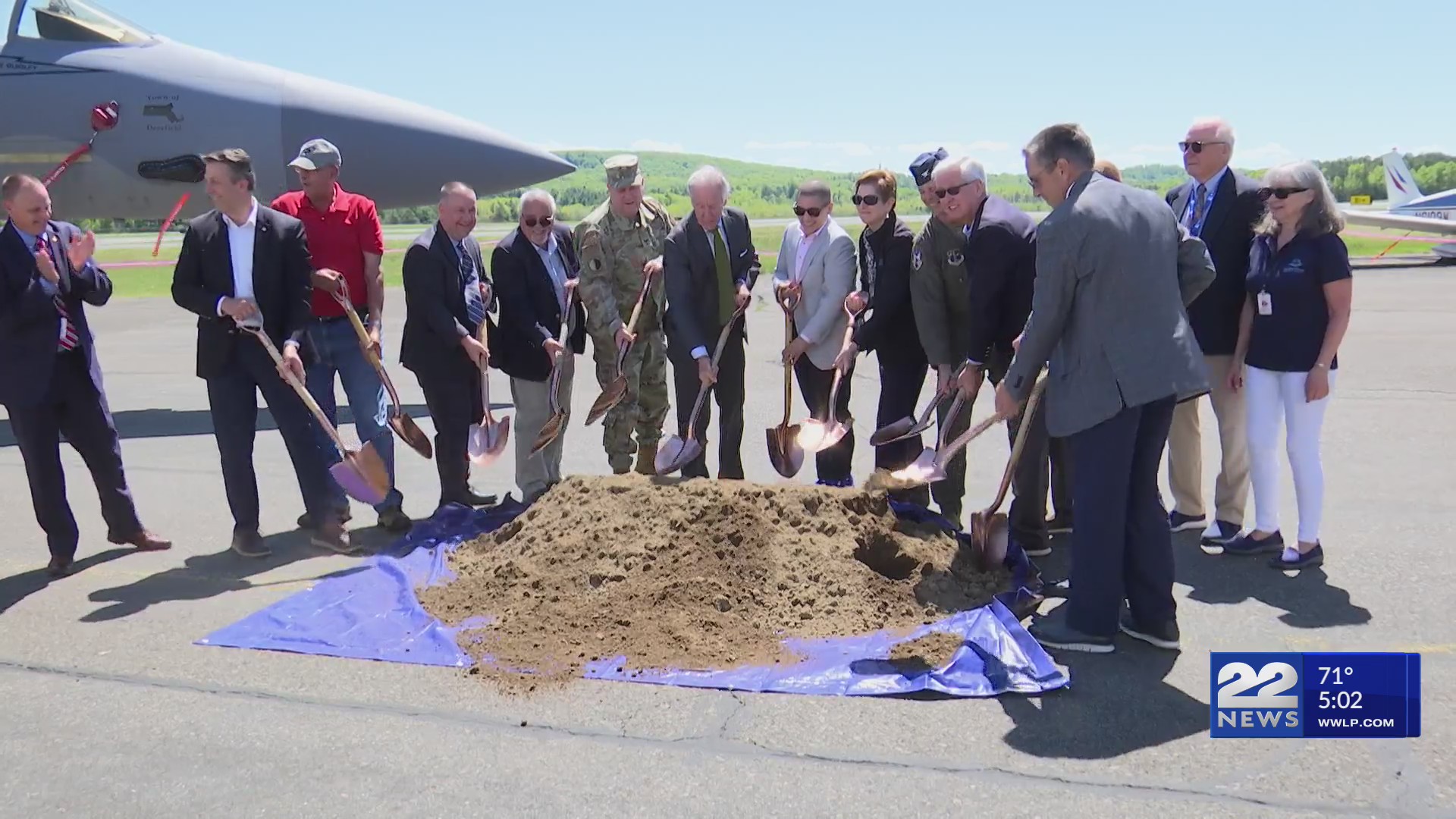 Groundbreaking ceremony for Taxiway B South project at Barnes Air ...
