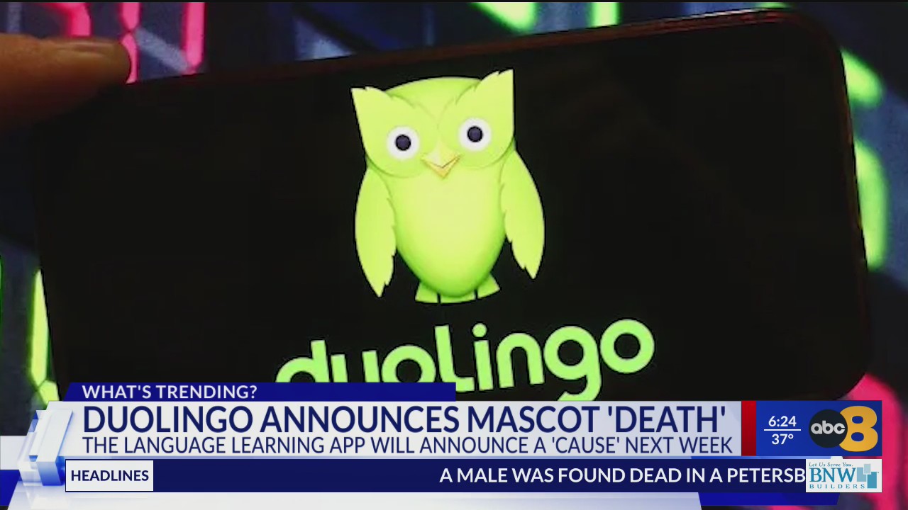 Language learning app ‘Duolingo’ announces mascot “death” – WRIC ABC 8News