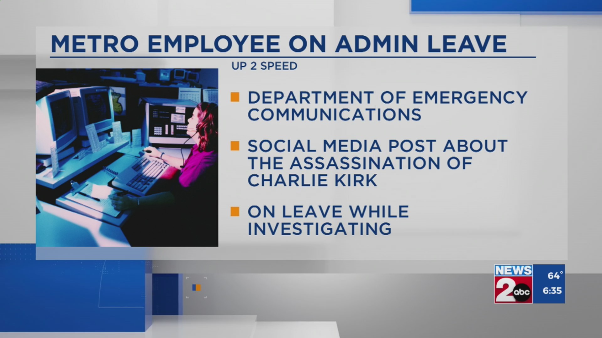 Metro employee placed on leave for Kirk comments – WKRN News 2
