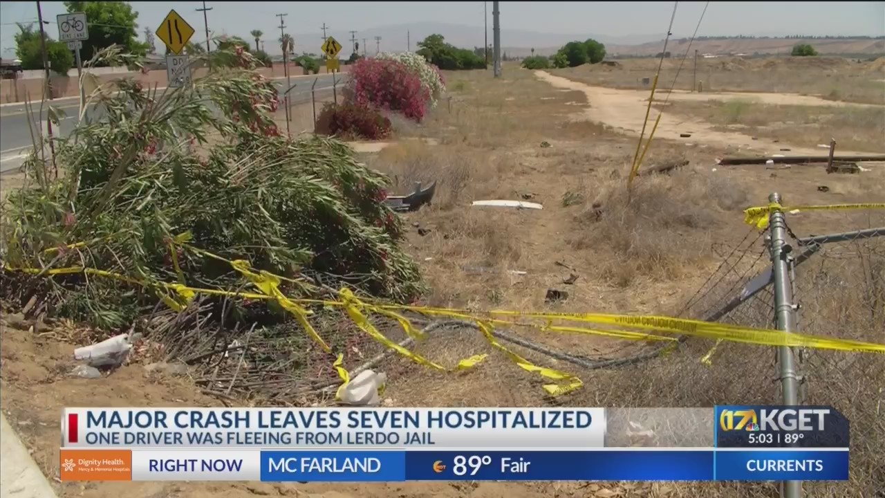 Major crash leaves seven hospitalized: One driver was fleeing from ...