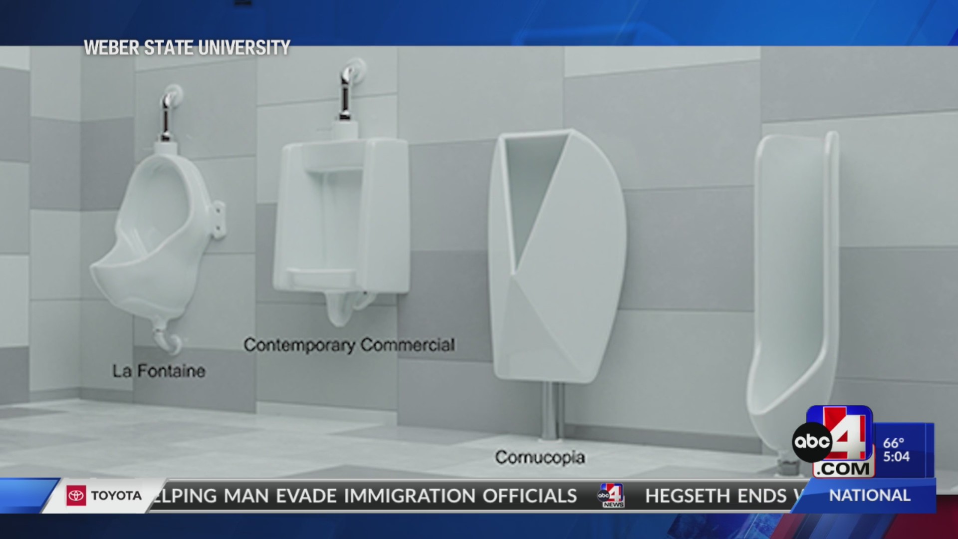 WSU professor helps design urinals with less “splashback” – ABC4 Utah