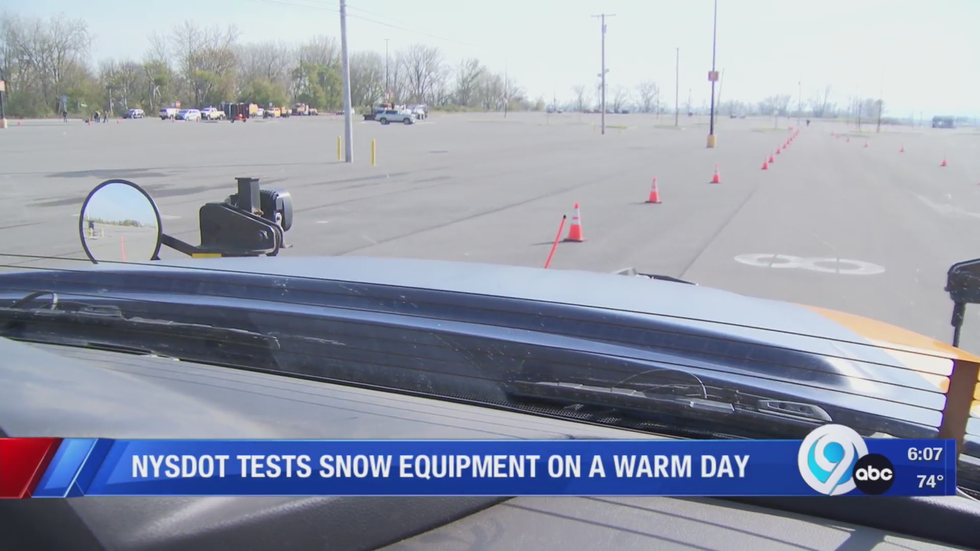 NYSDOT tests snow equipment on a warm day – WSYR