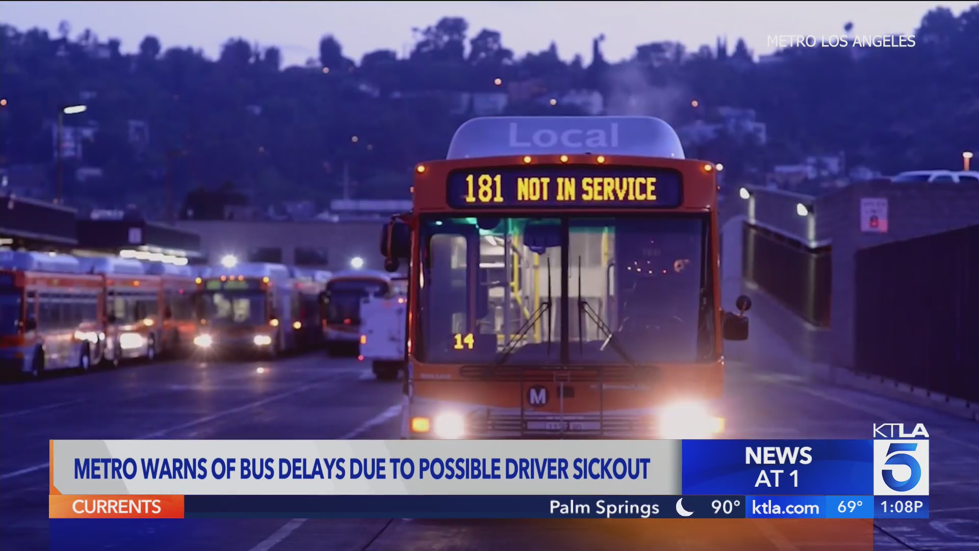 LA Metro bus drivers stage ‘sick out’ over safety concerns – KTLA
