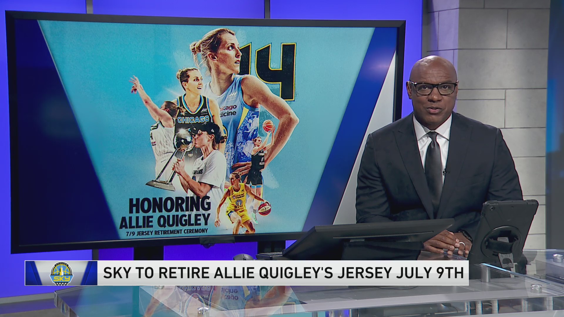 Chicago Sky set to retire Allie Quigley’s No. 14 – WGN-TV