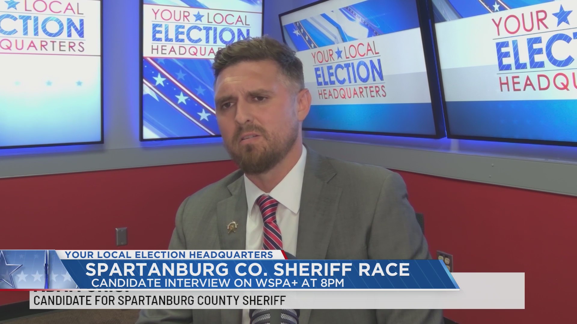 Hear from the candidates for Spartanburg Co. Sheriff: Adam Crisp – WSPA ...