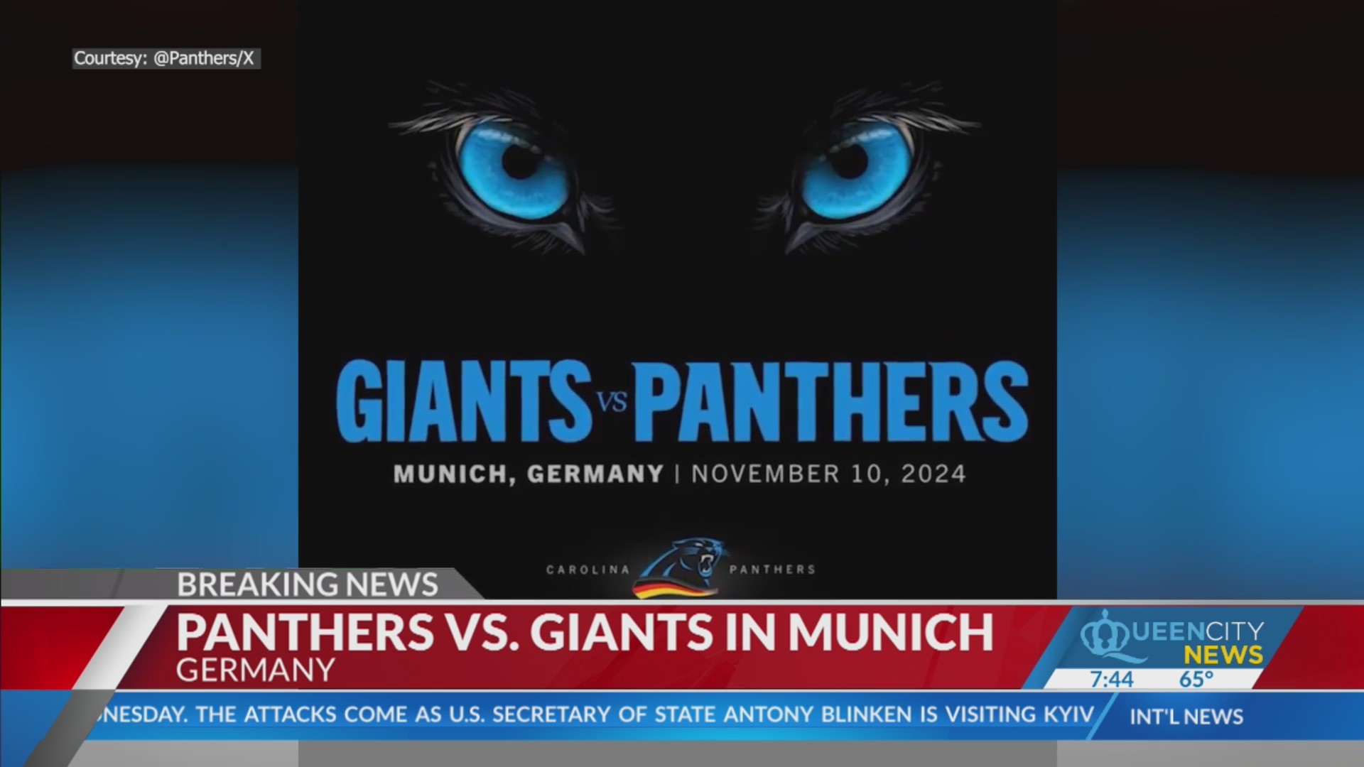 Panthers to take on Giants in Munich, Germany – WBTW