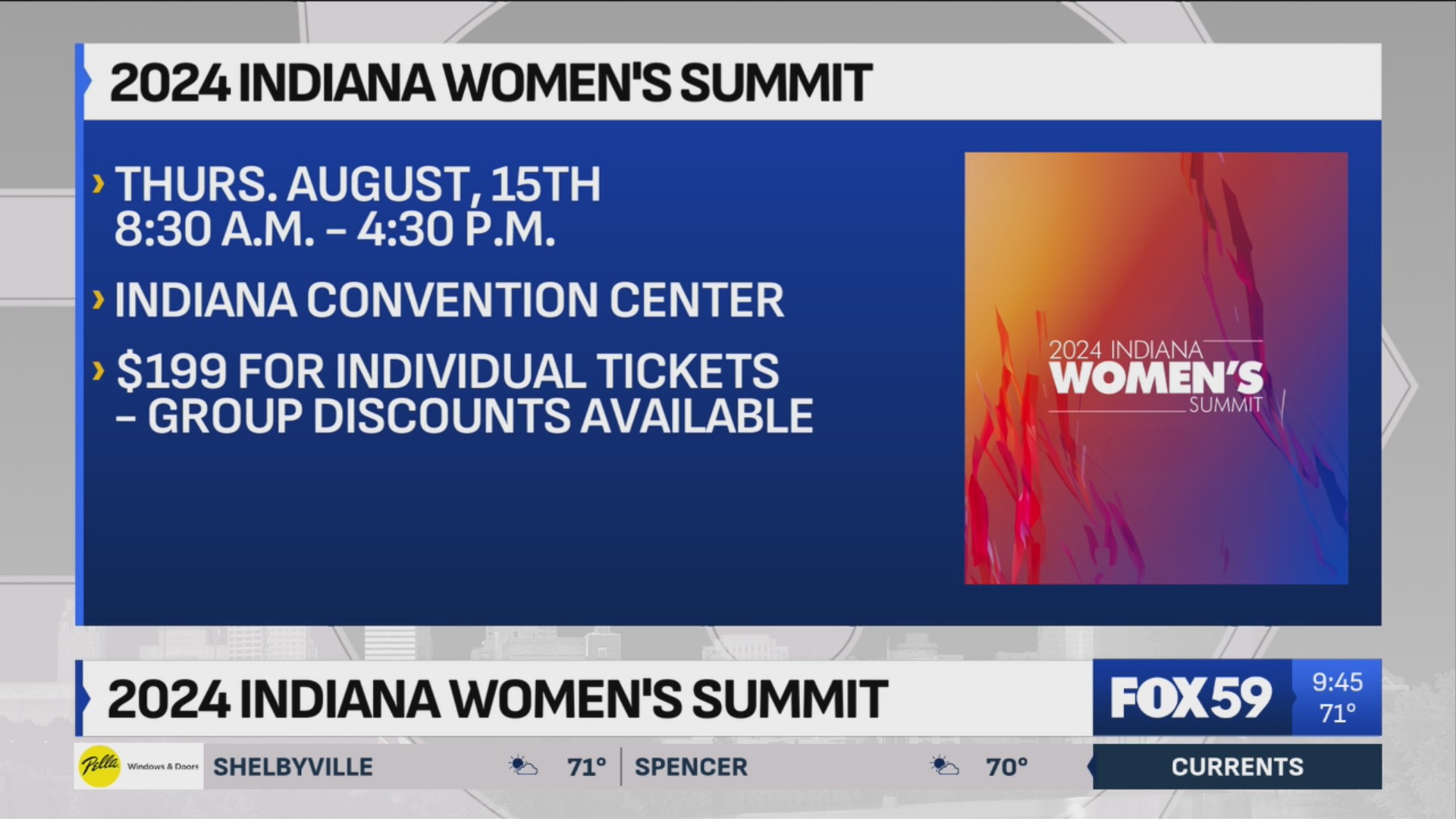 2024 Indiana Women’s Summit – Fox 59