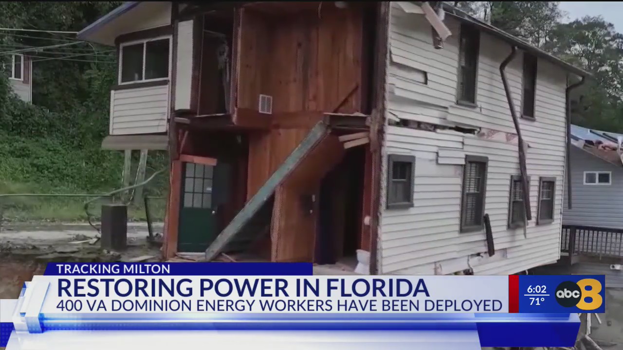 Powering through: Virginia Dominion Energy workers aid Milton recovery ...