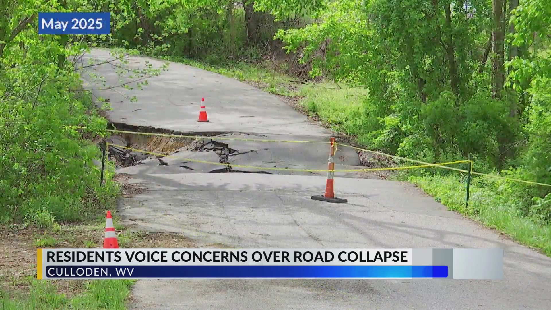 Culloden neighborhood road collapse still not fixed months later – WOWK ...