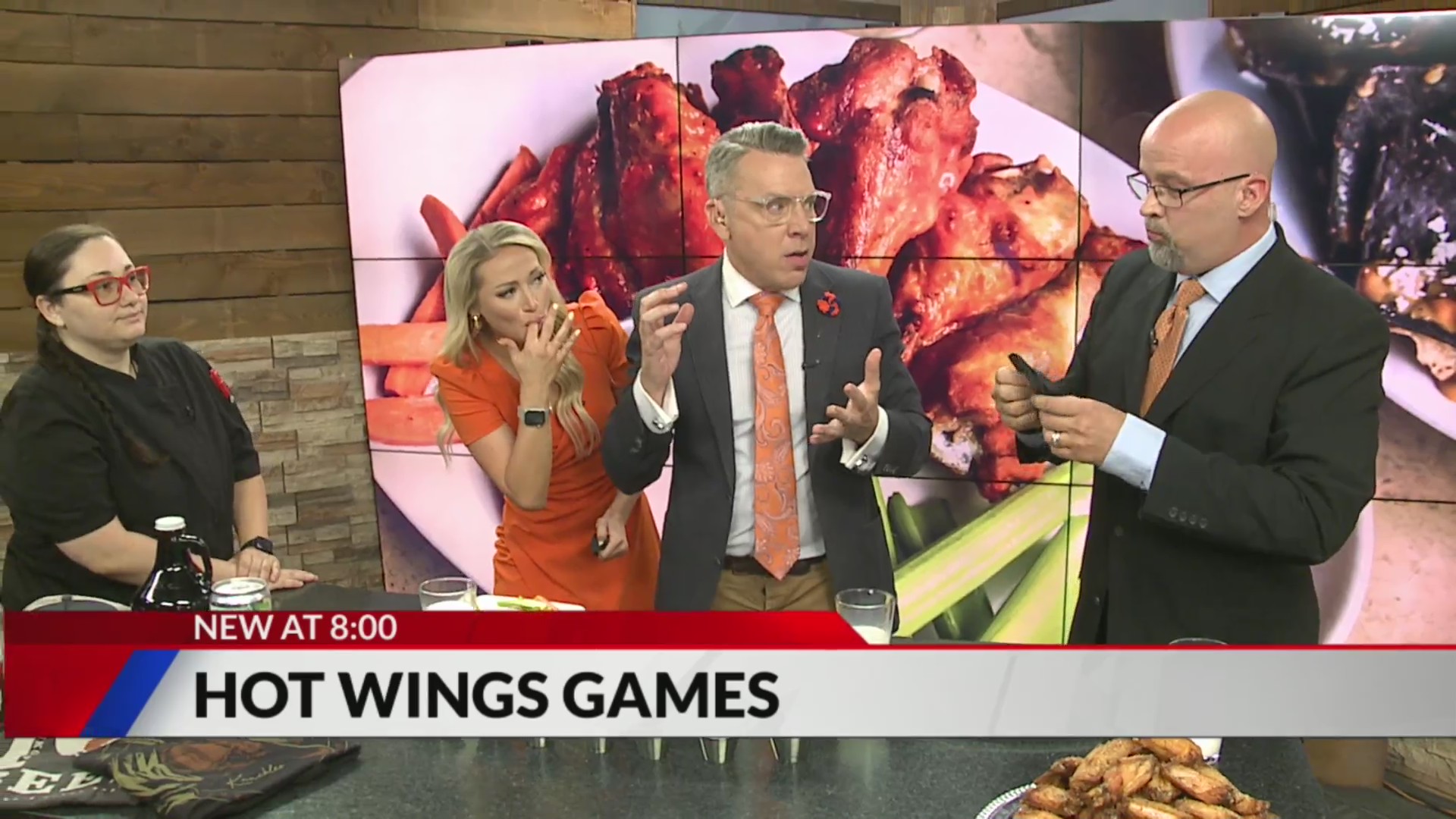 Daybreak on 2 anchors try the hot wing challenge – FOX31 Denver