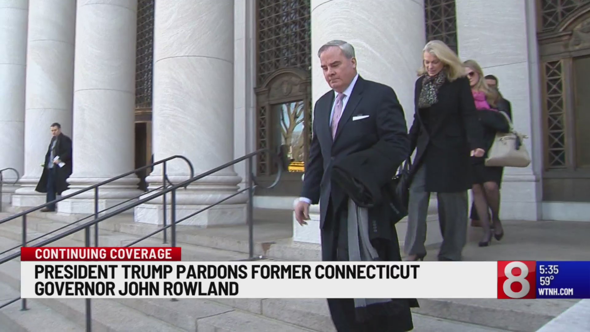 Former Connecticut Gov. John Rowland pardoned by Trump – WTNH.com