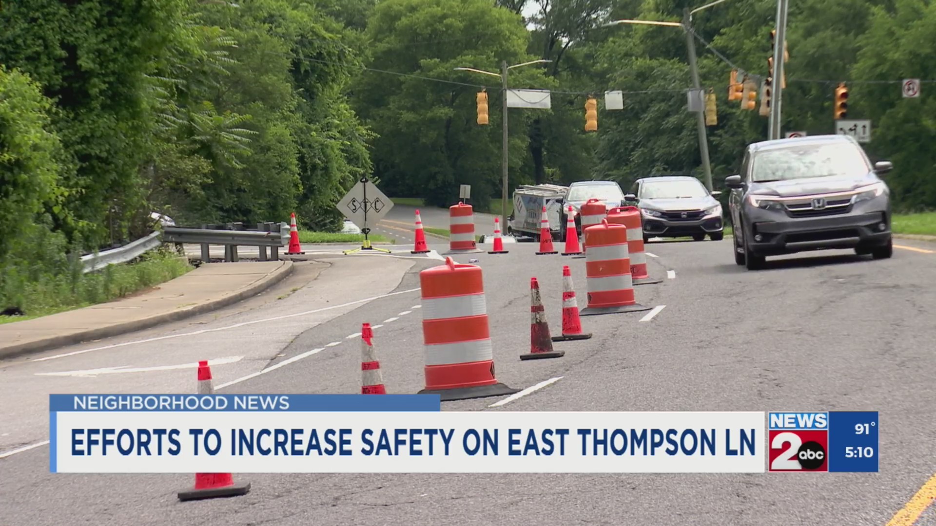 Efforts to increase safety on East Thompson Lane – WKRN News 2