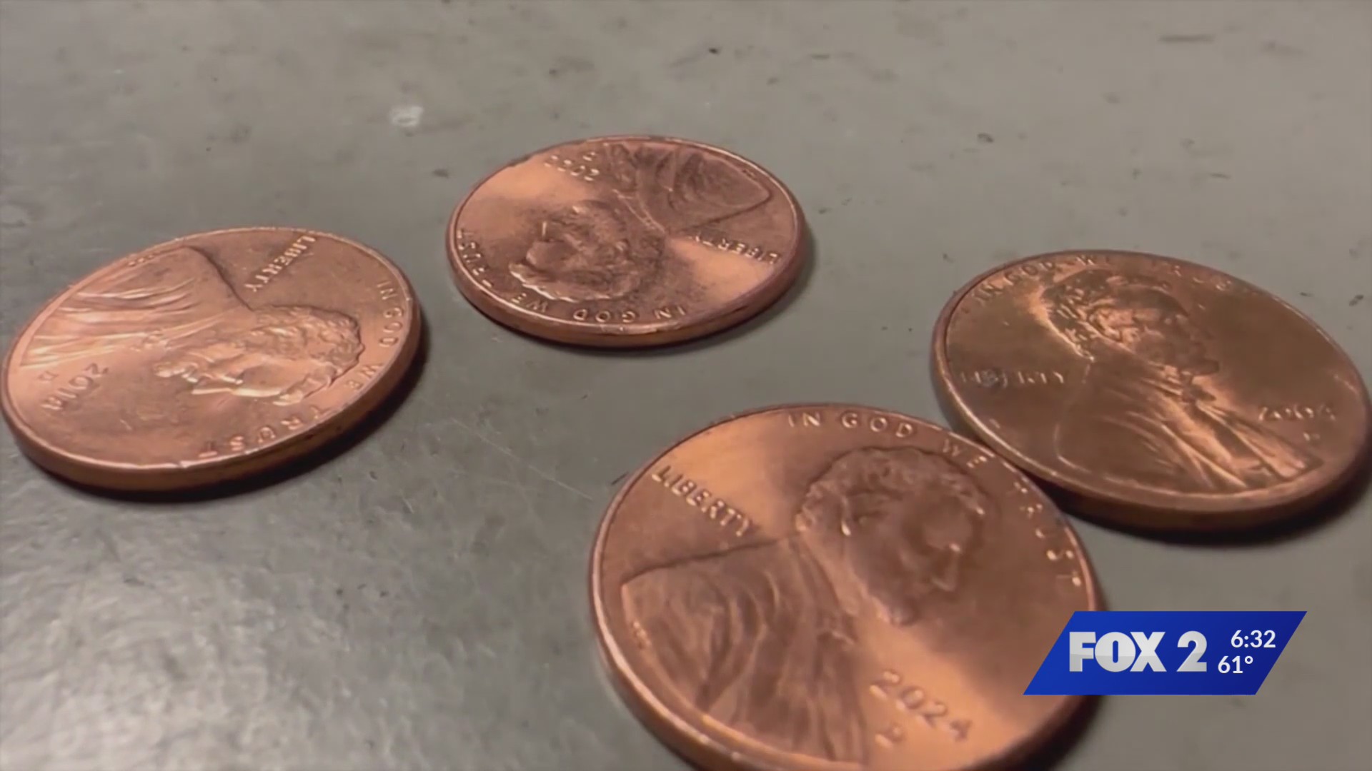 Wood River drops pennies as U.S. Treasury ends penny production – FOX 2