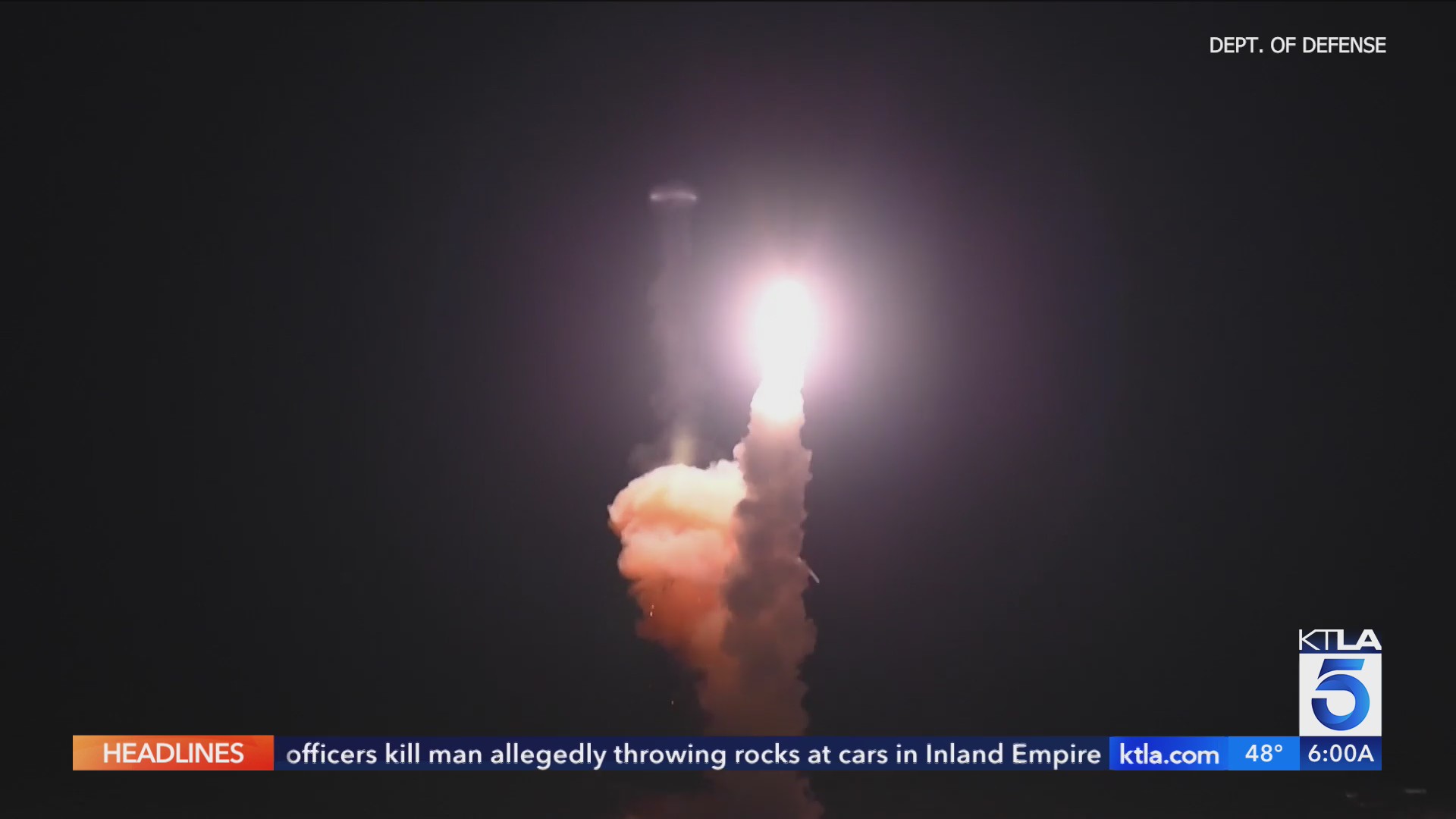 United States military test launches intercontinental ballistic missile ...