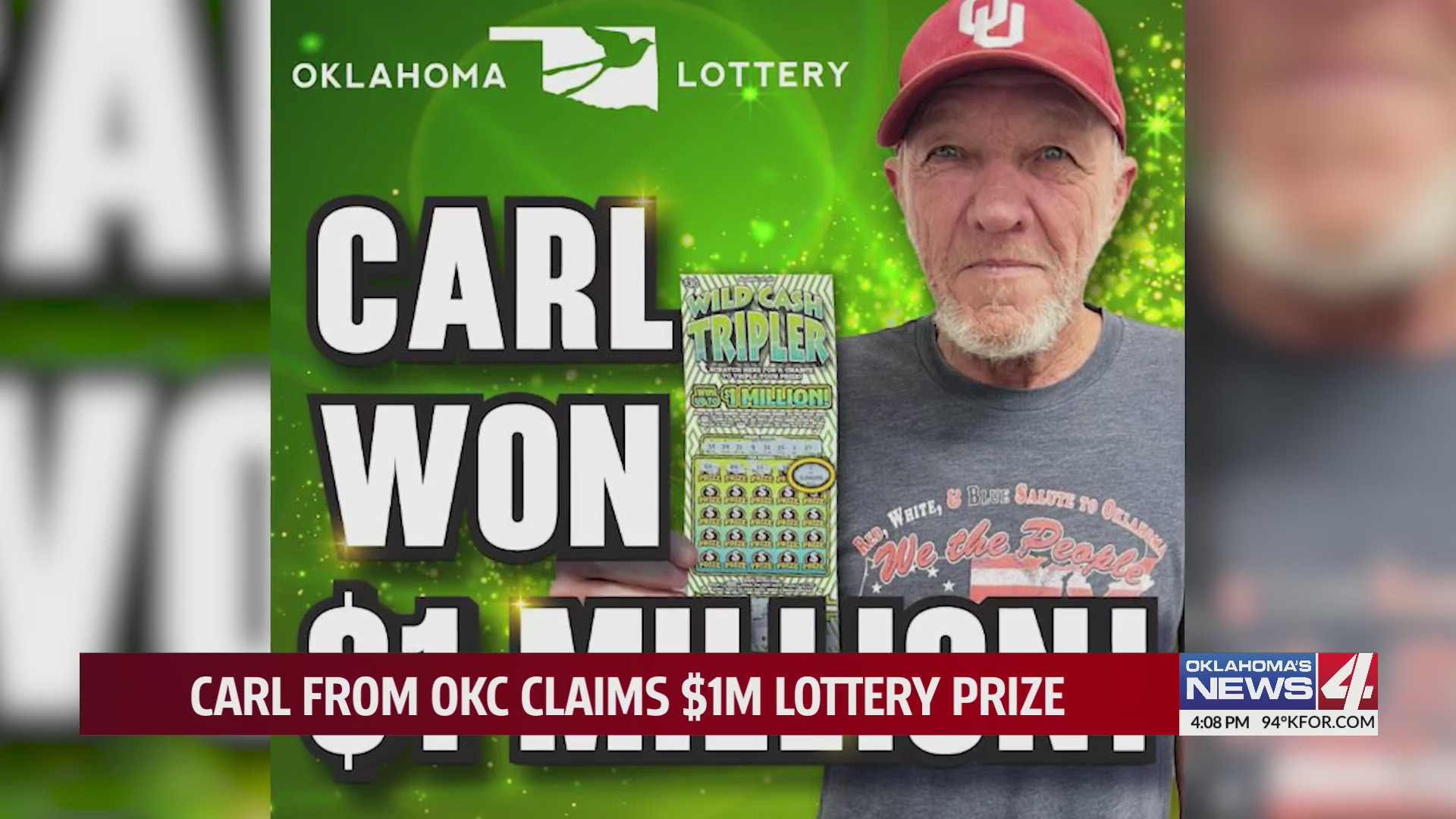 Carl from OKC claims $1M lottery prize – KFOR.com Oklahoma City