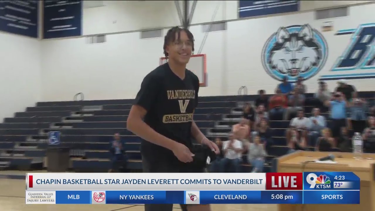 Chapin basketball star commits to Vanderbilt – KTSM 9 News