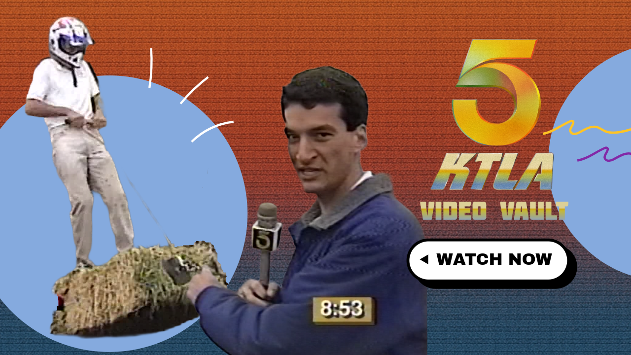 Video Vault: Eric Spillman goes mud surfing (1993) – KTLA