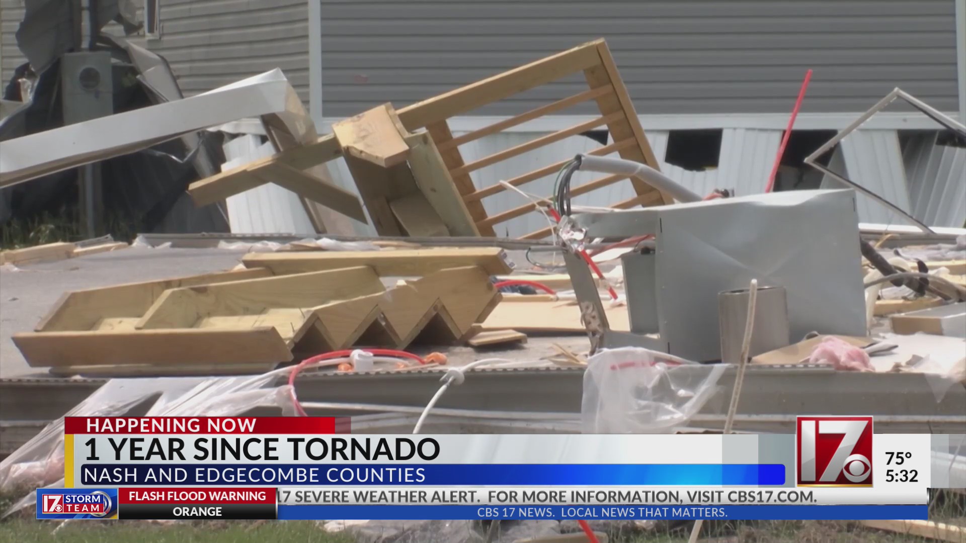 Edgecombe and Nash County tornado – 1 year later – CBS17.com