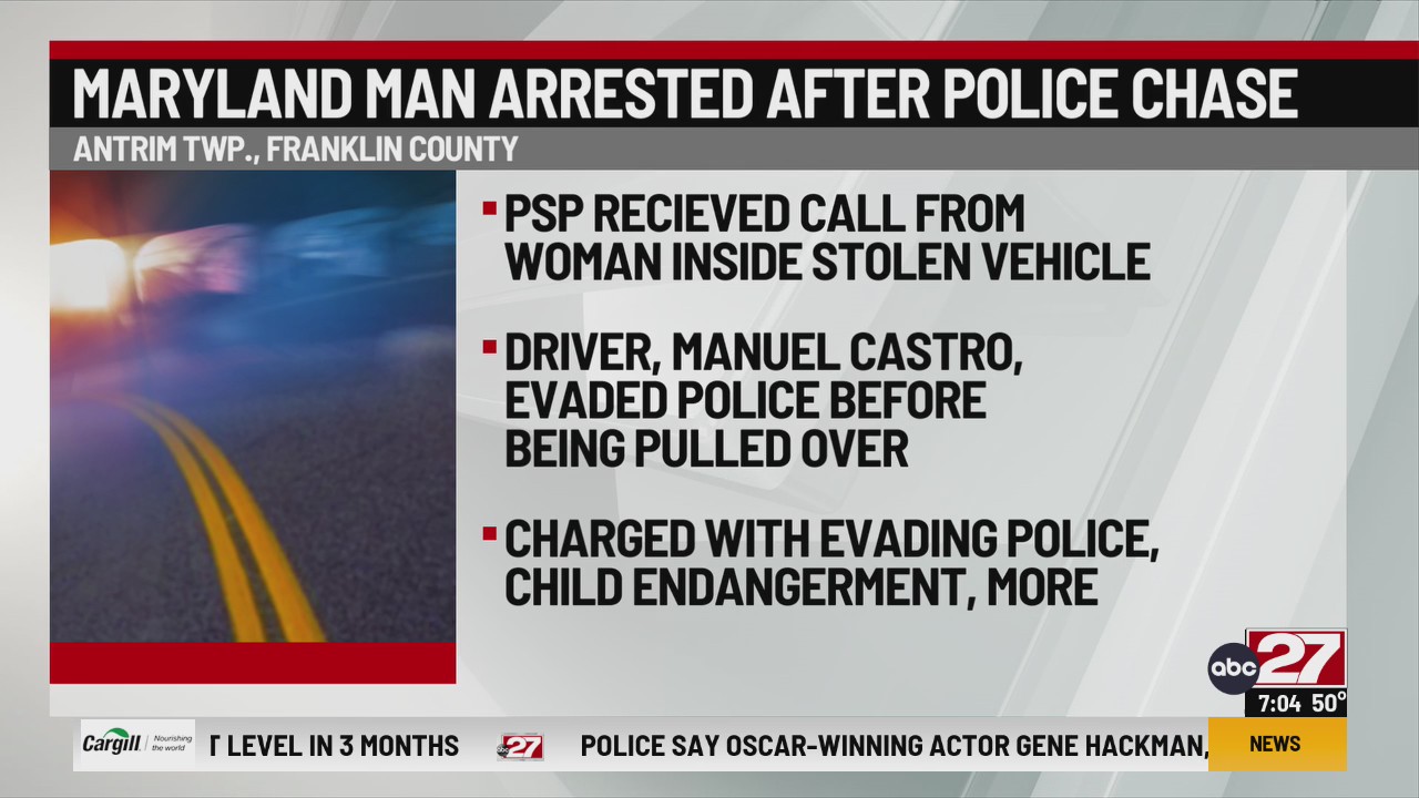 Man arrested after I-81 chase – PAhomepage.com