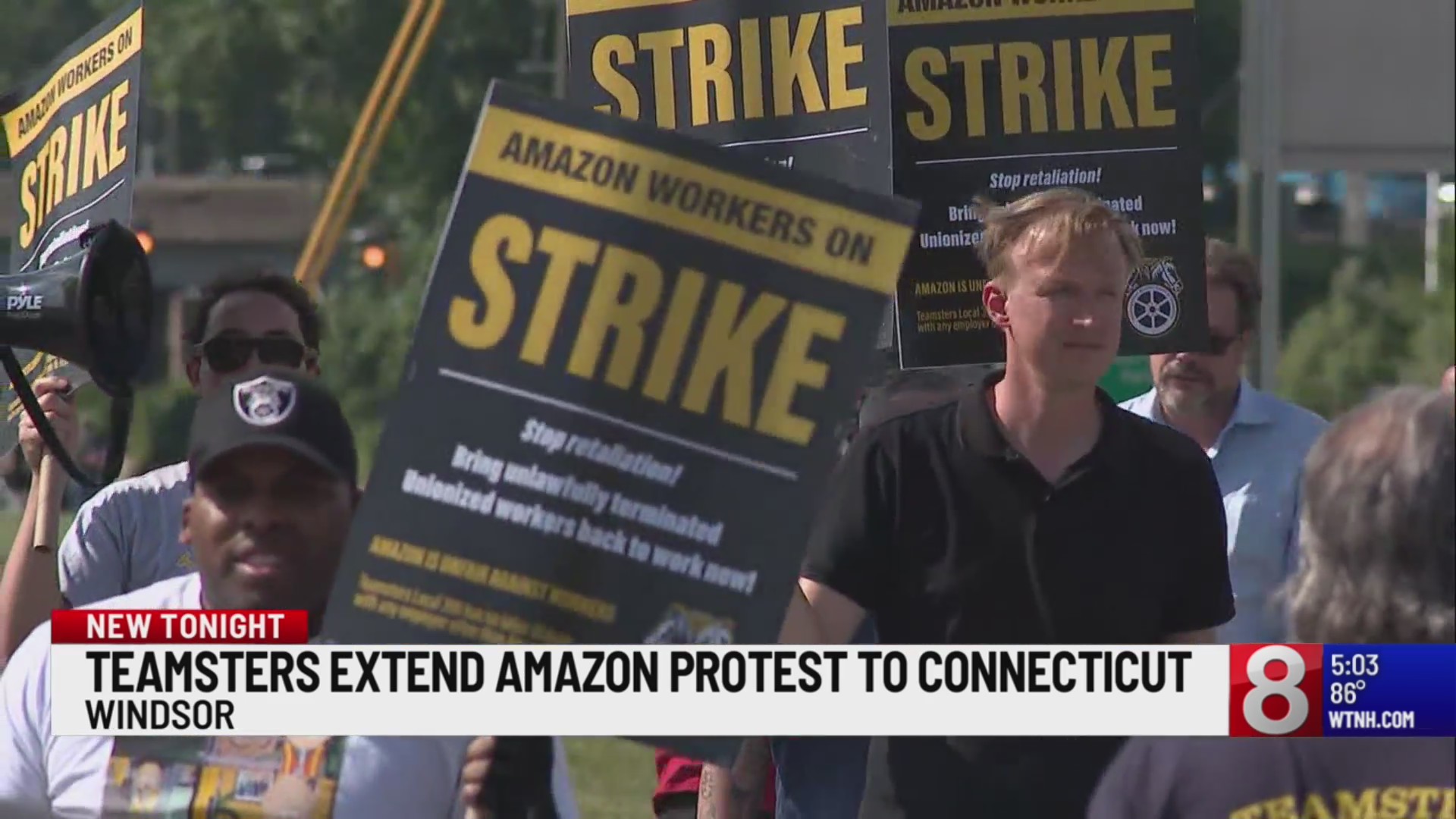 Teamsters extend Amazon protest to Windsor – WTNH.com
