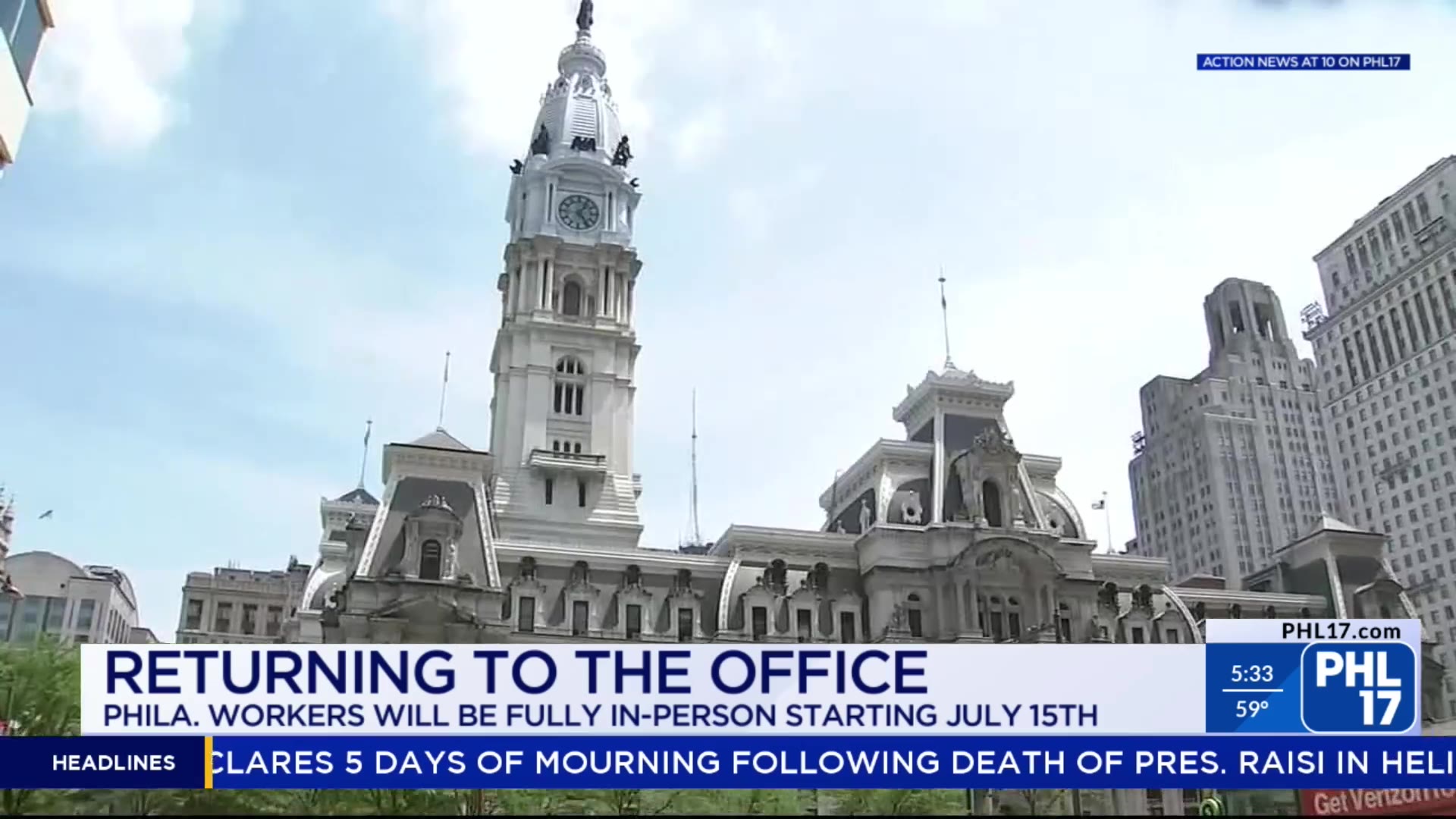 Mayor Parker announces Philadelphia city workers are required to return ...
