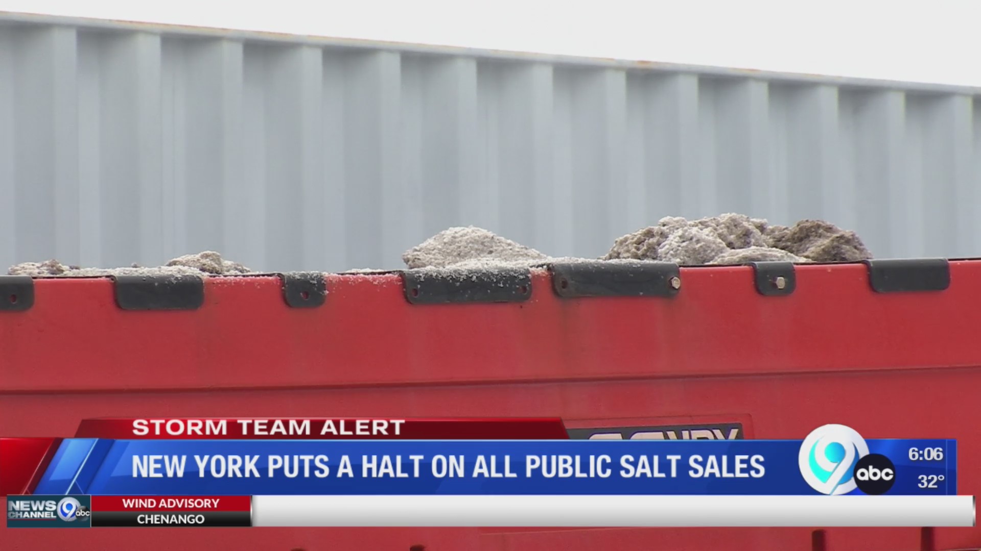 New York puts a halt on all public salt sales – WSYR