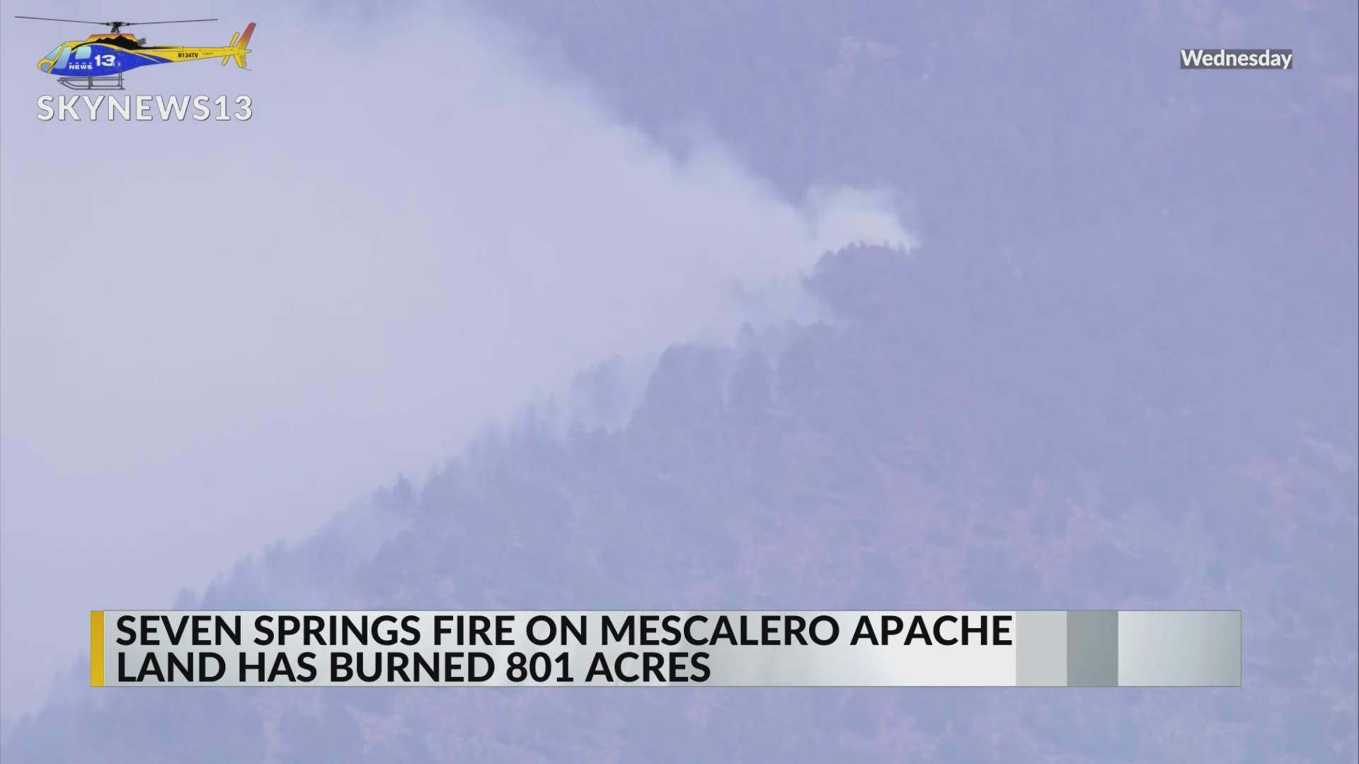 Seven Springs Fire burns on Mescalero Apache Reservation – KRQE NEWS 13 ...