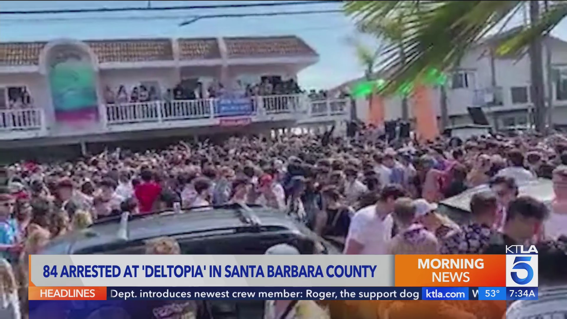 Massive Santa Barbara party results in dozens of arrests – KTLA