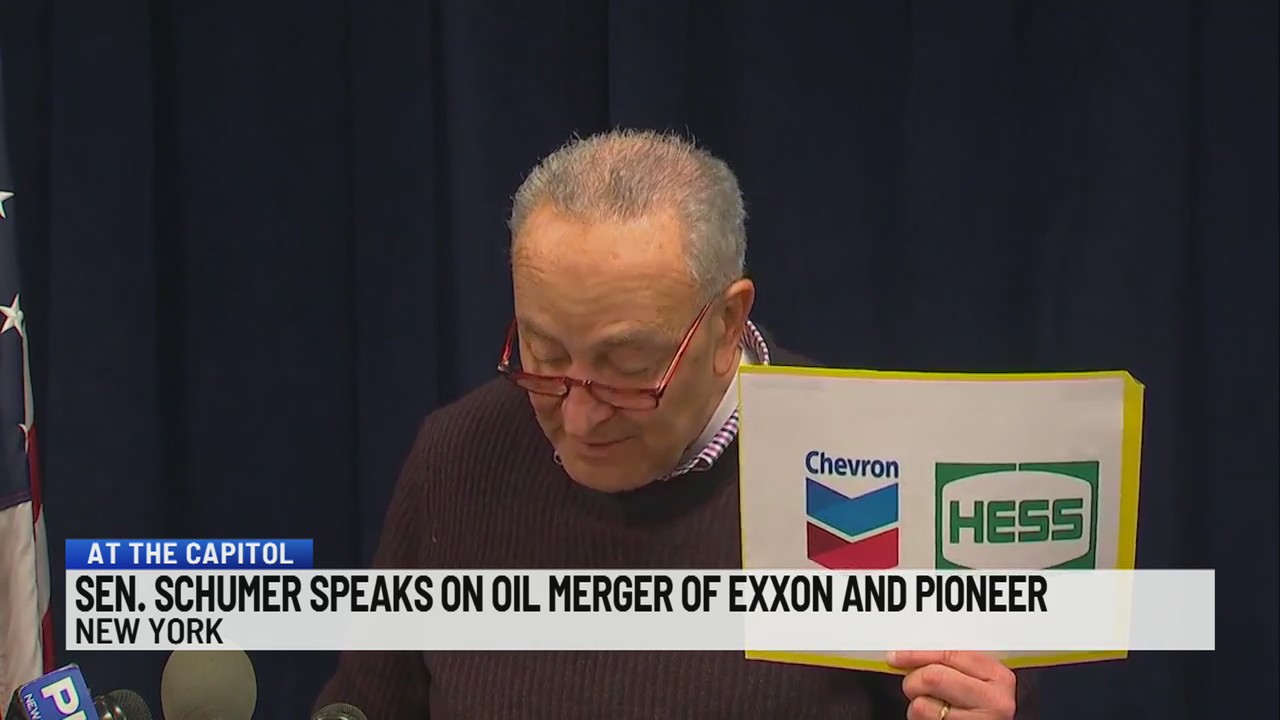 Senator Schumer speaks on oil merger of Exxon and Pioneer – NEWS10 ABC